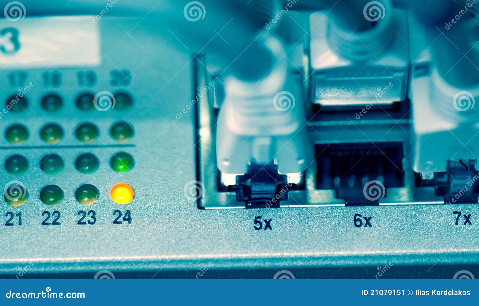 Closeup of Ethernet Plug and Cable Stock Image - Image of electronics ...