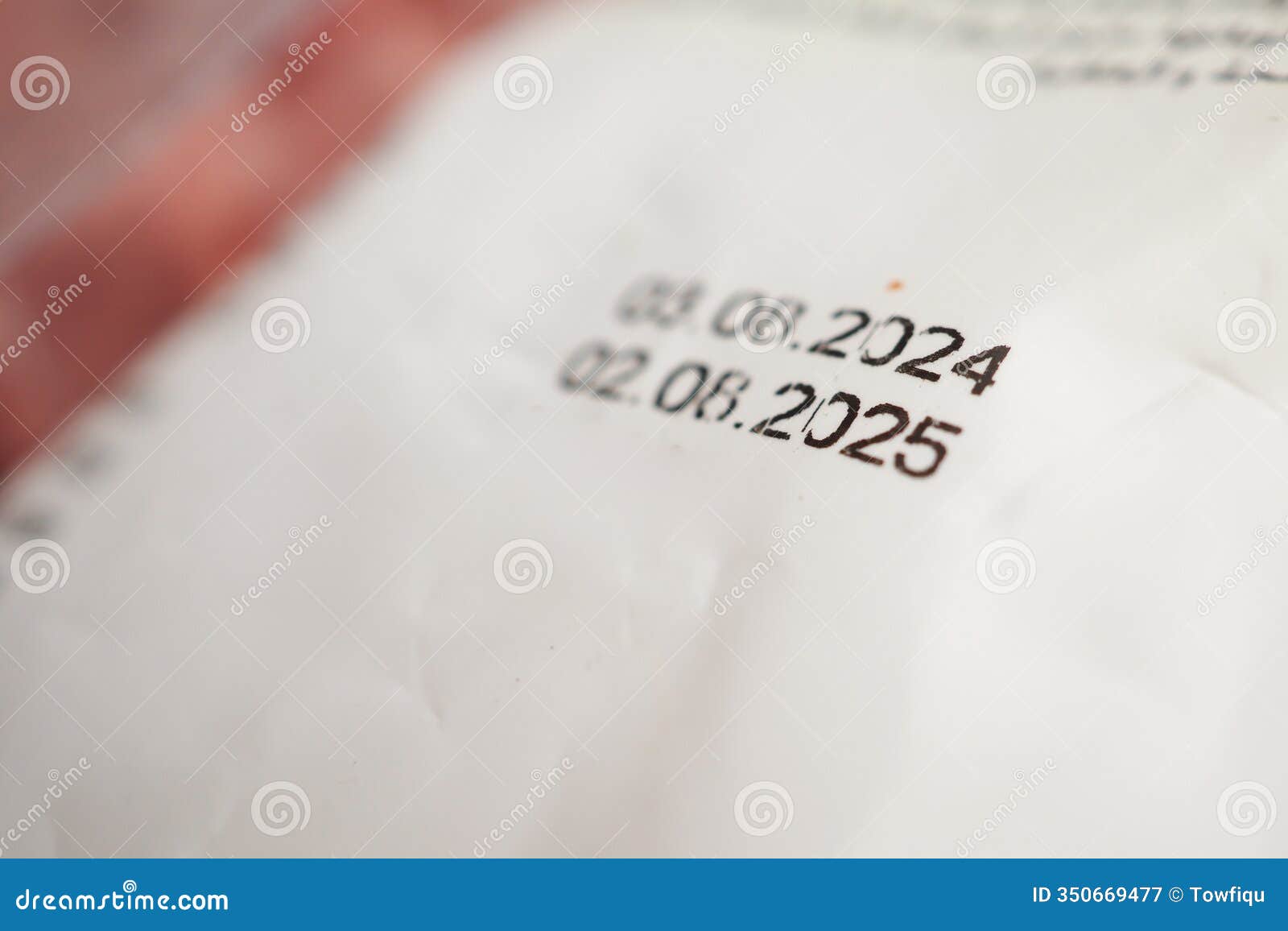 Closeup of Expiry Date on a Packet Stock Image - Image of message ...