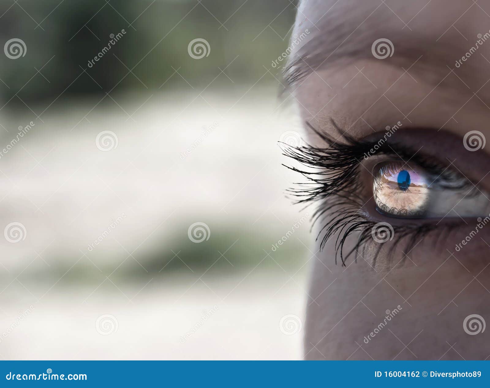 Closeup of Eye with Abstract Stock Photo - Image of abstract, macro ...