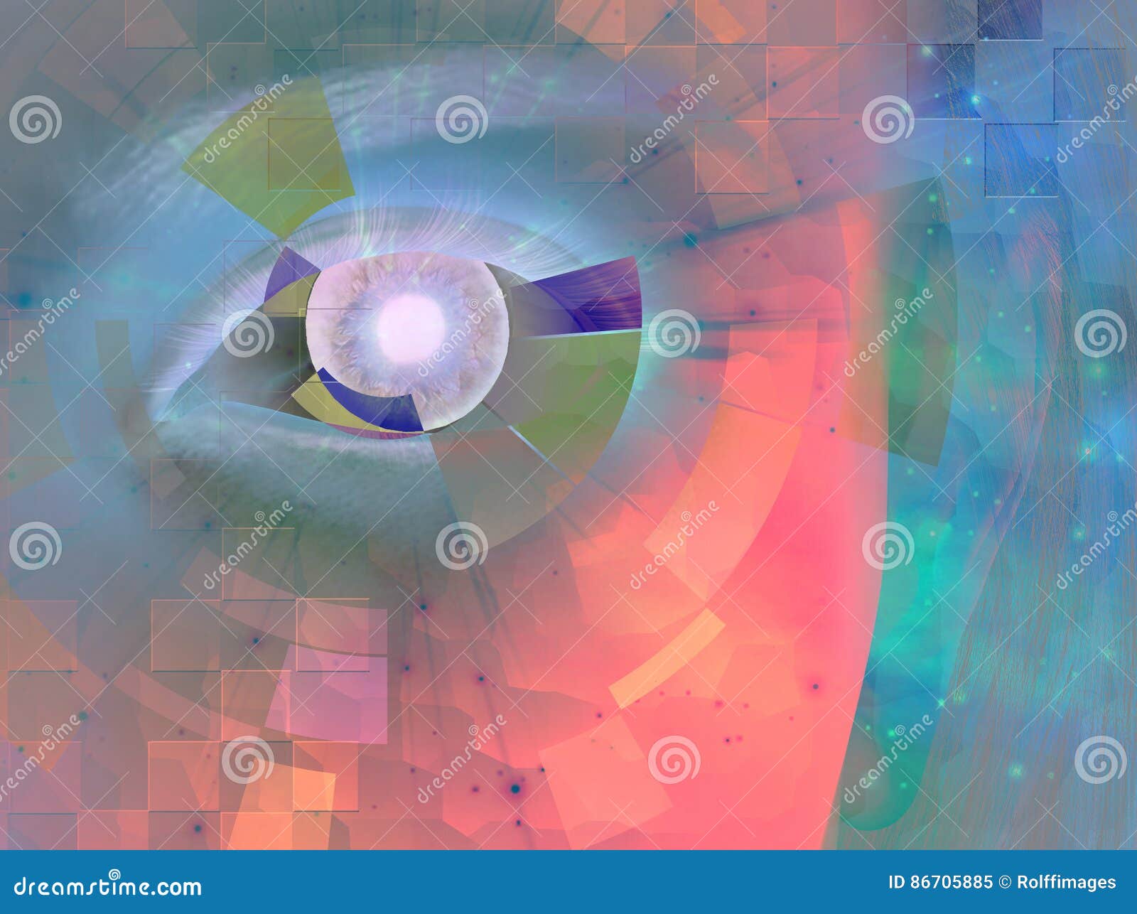 Closeup of eye abstract stock illustration. Illustration of iris - 86705885