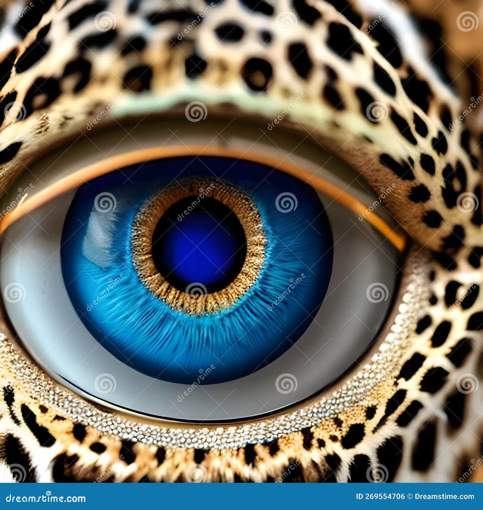 The Closeup Eyeballs of Human and Some Living Animals. Stock ...