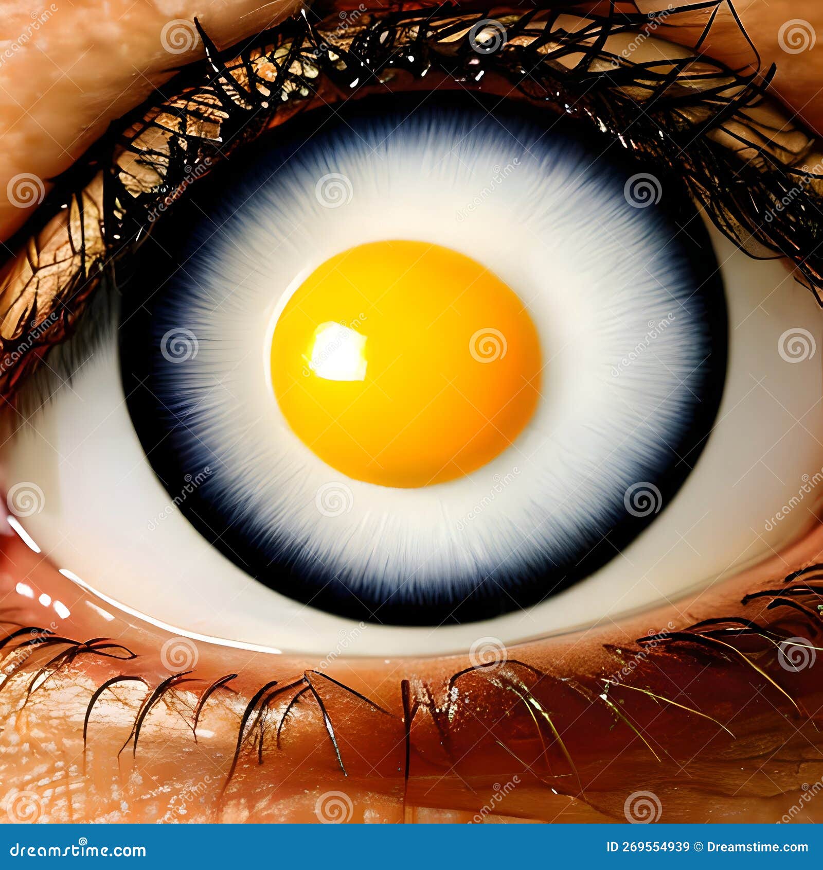 The Closeup Eyeballs of Human and Some Living Animals. Stock ...