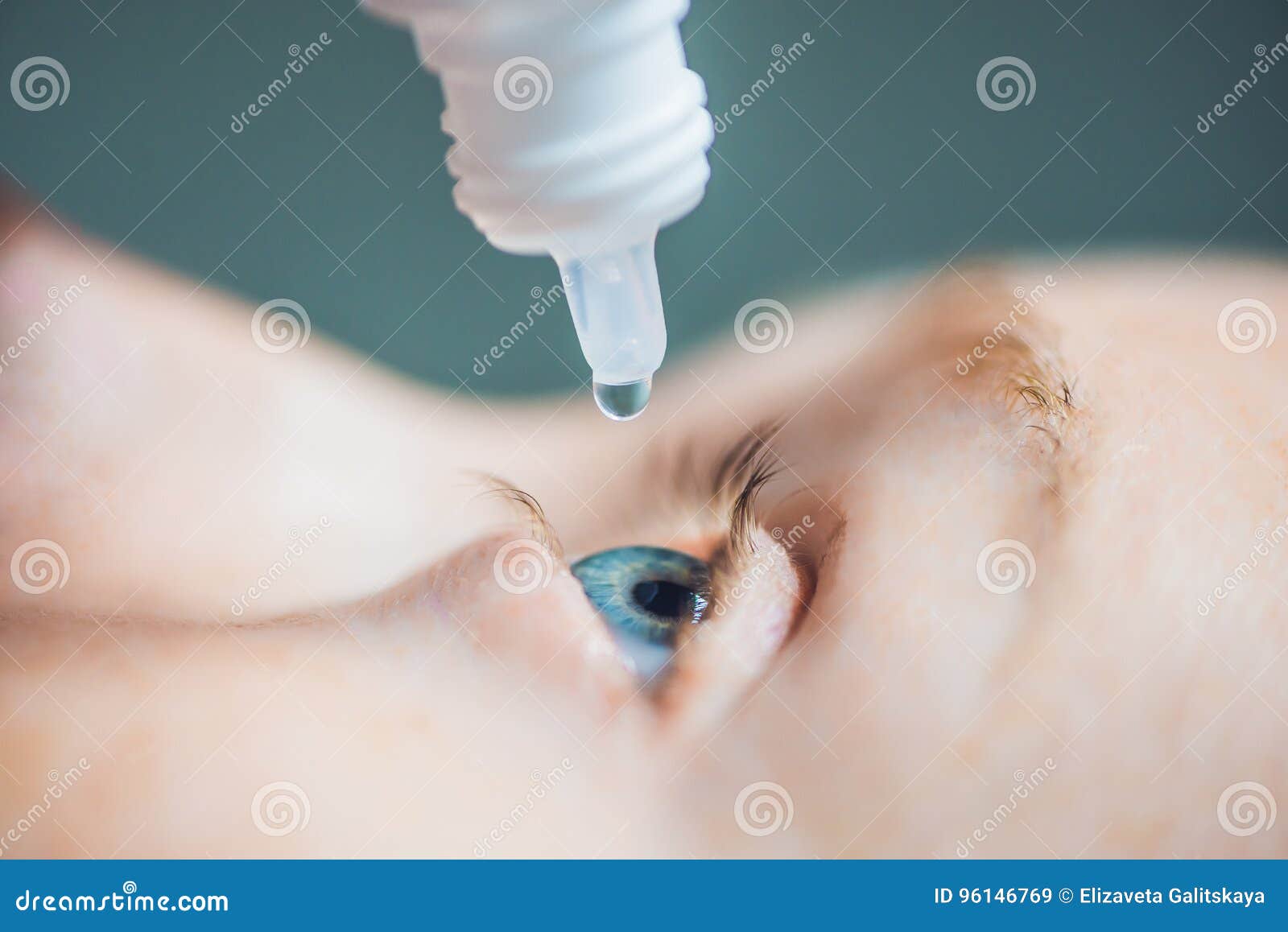 Closeup of Eyedropper Putting Liquid into Open Eye Stock Image - Image ...
