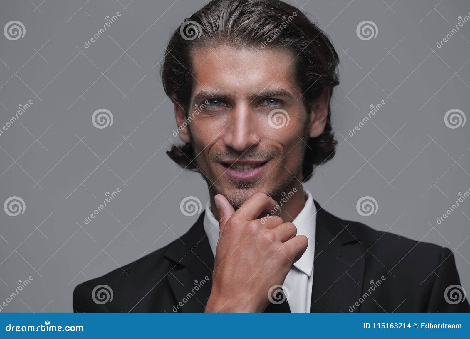 Face of Confident Young Businessman Stock Photo - Image of ...