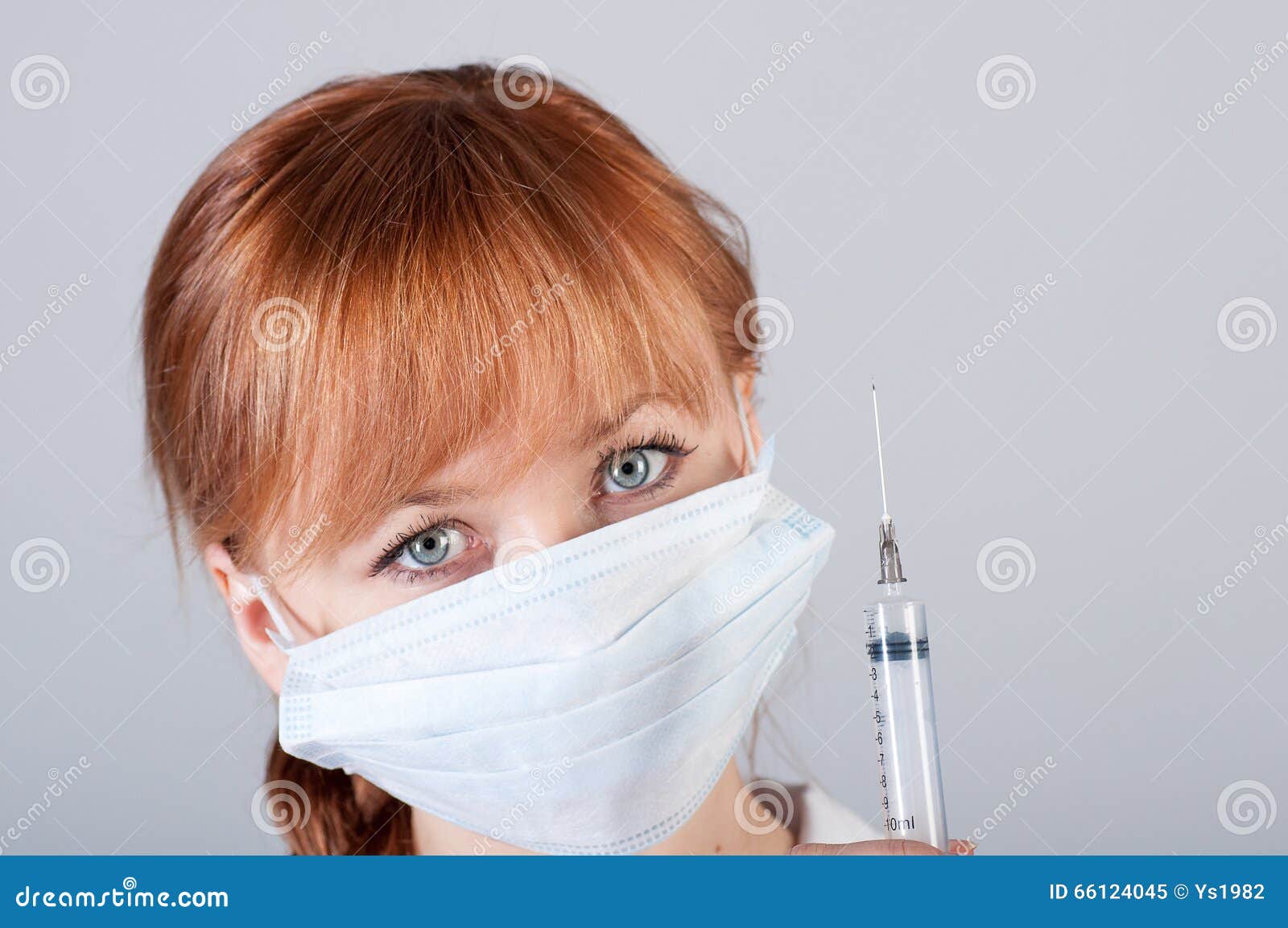 Closeup of a Female Doctor with Syringe Stock Image - Image of ...