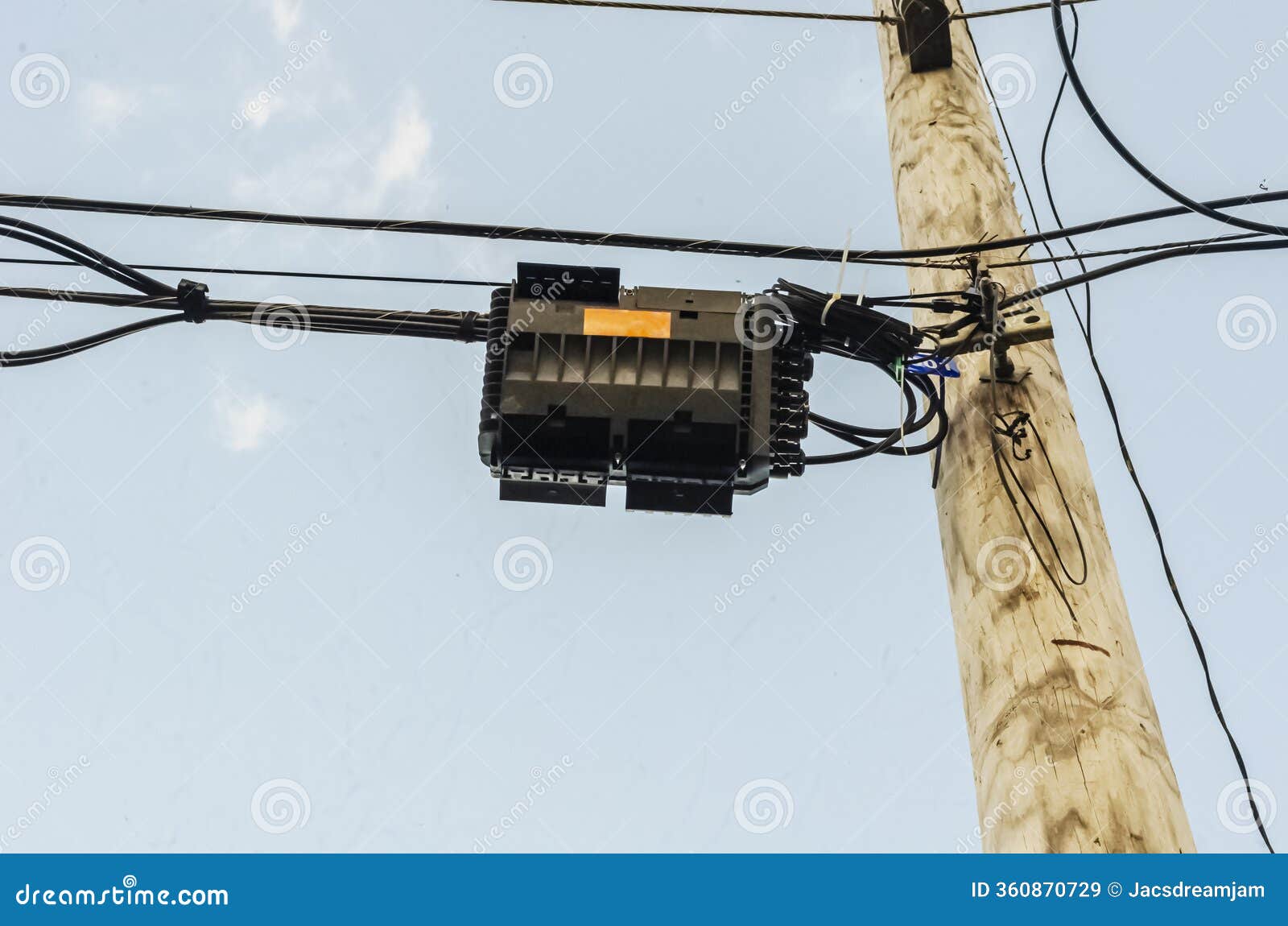 Closeup of Fiber Distribution Panel Stock Image - Image of outdoor ...