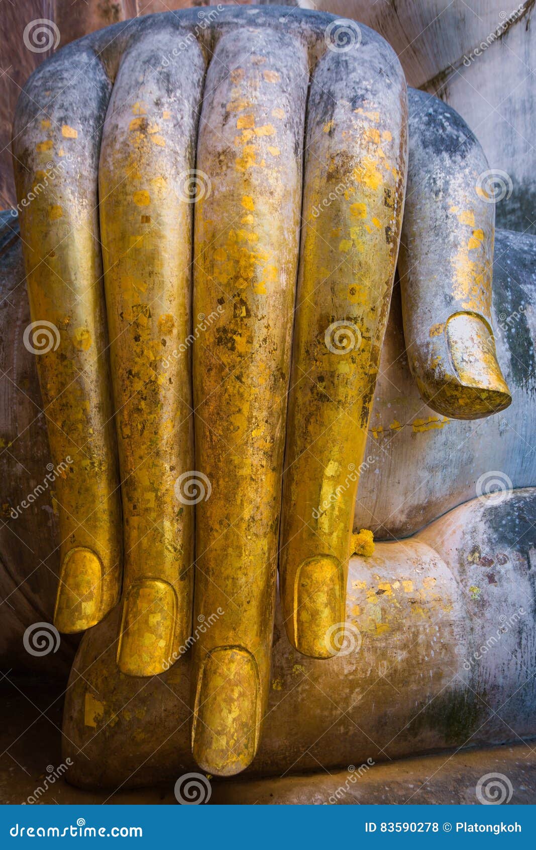 Closeup of the Fingers of Buddha Stock Photo - Image of religion, close ...