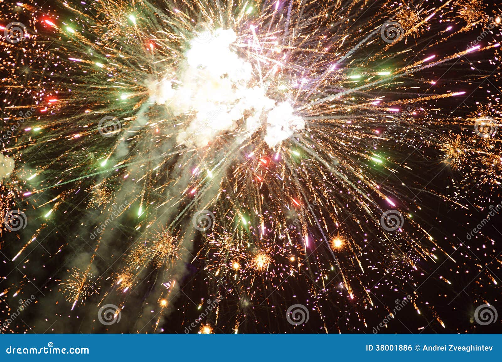 Closeup of Fireworks stock photo. Image of entertainment - 38001886