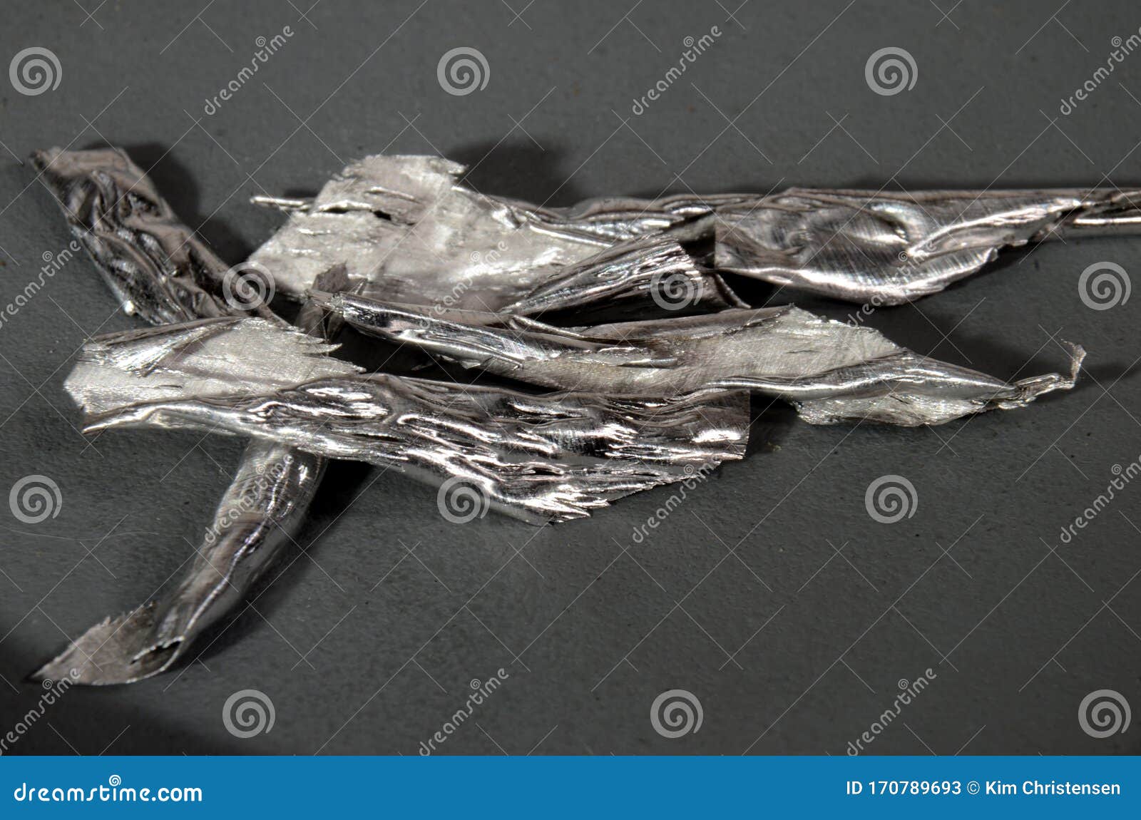 Closeup on Flakes of Metallic Magnesium Stock Image - Image of flakes ...