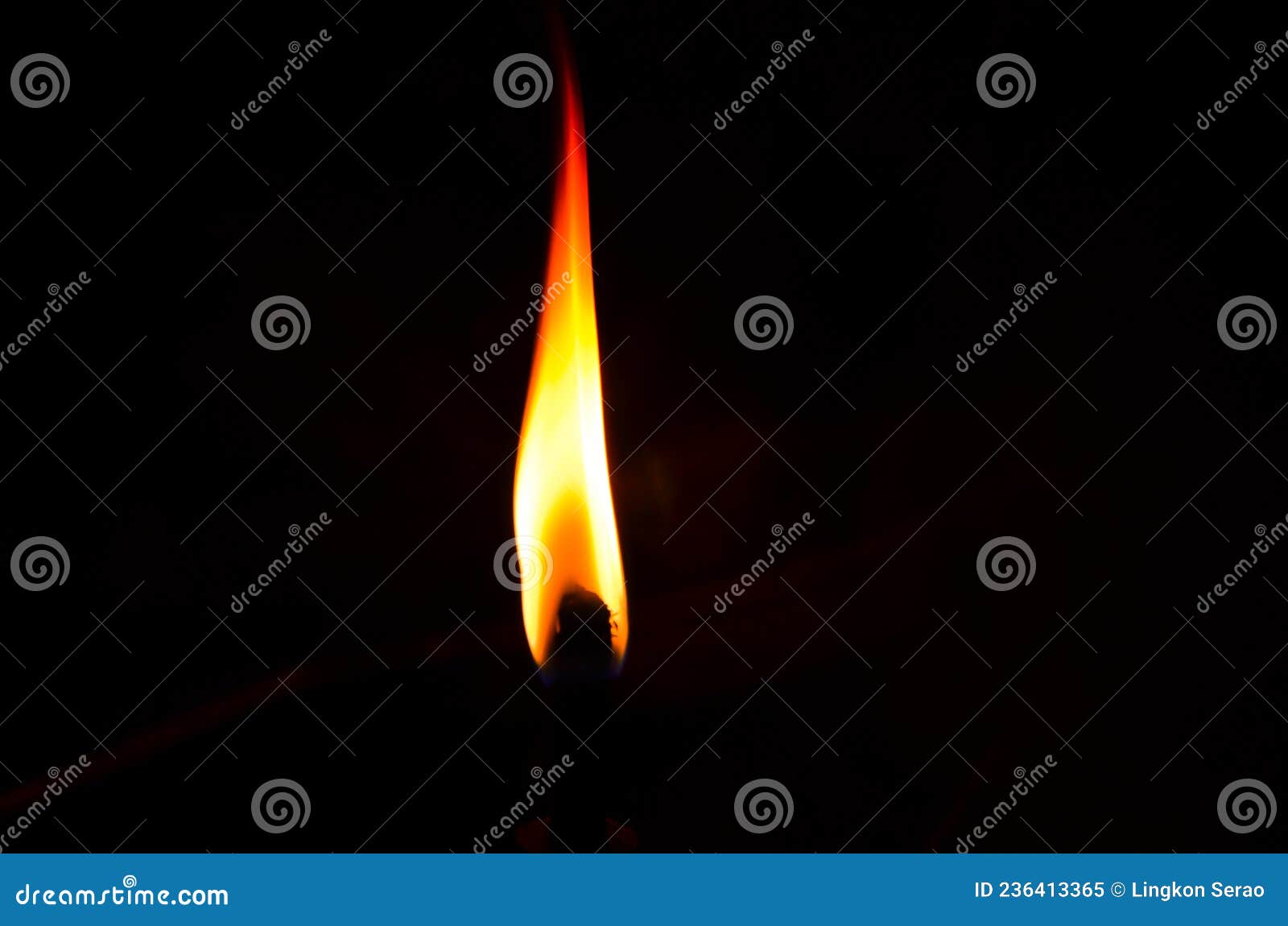 Closeup of a Flame of the Fire from the Traditional Lamp. a Burning ...