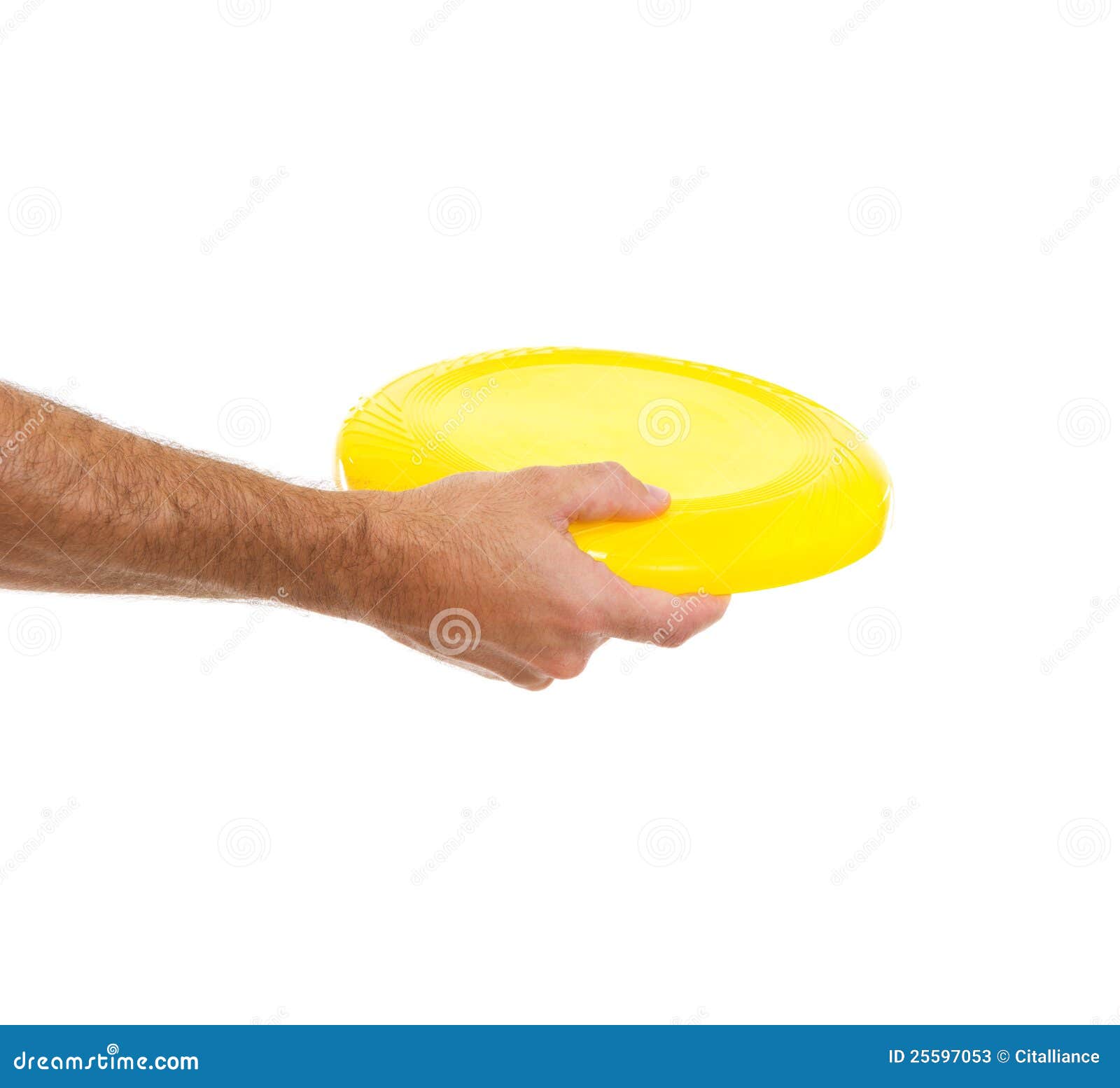 Closeup on Flying Disc in Male Hand Stock Image - Image of playful ...
