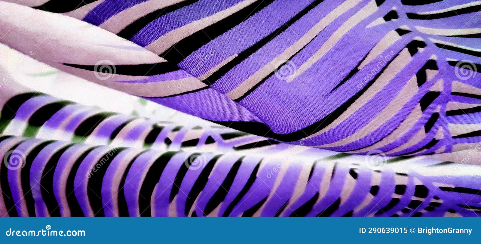 Folded Leaf Printed Cotton Fabric. Stock Image - Image of plant, exotic ...