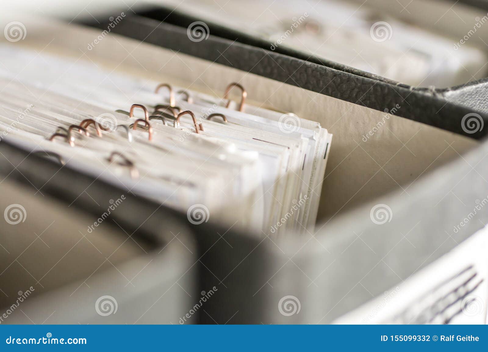 File Folder Full of Paper Assembled from Paper Clips Stock Photo ...
