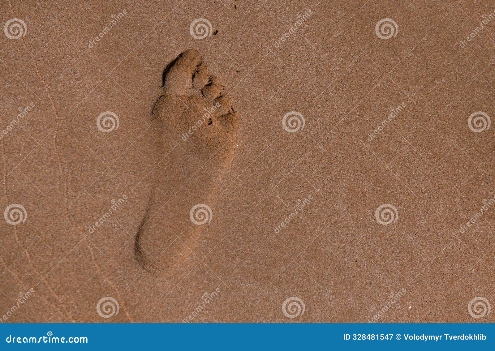 Closeup Foot Steps on Beach in Sandy. Stock Image - Image of footsteps ...