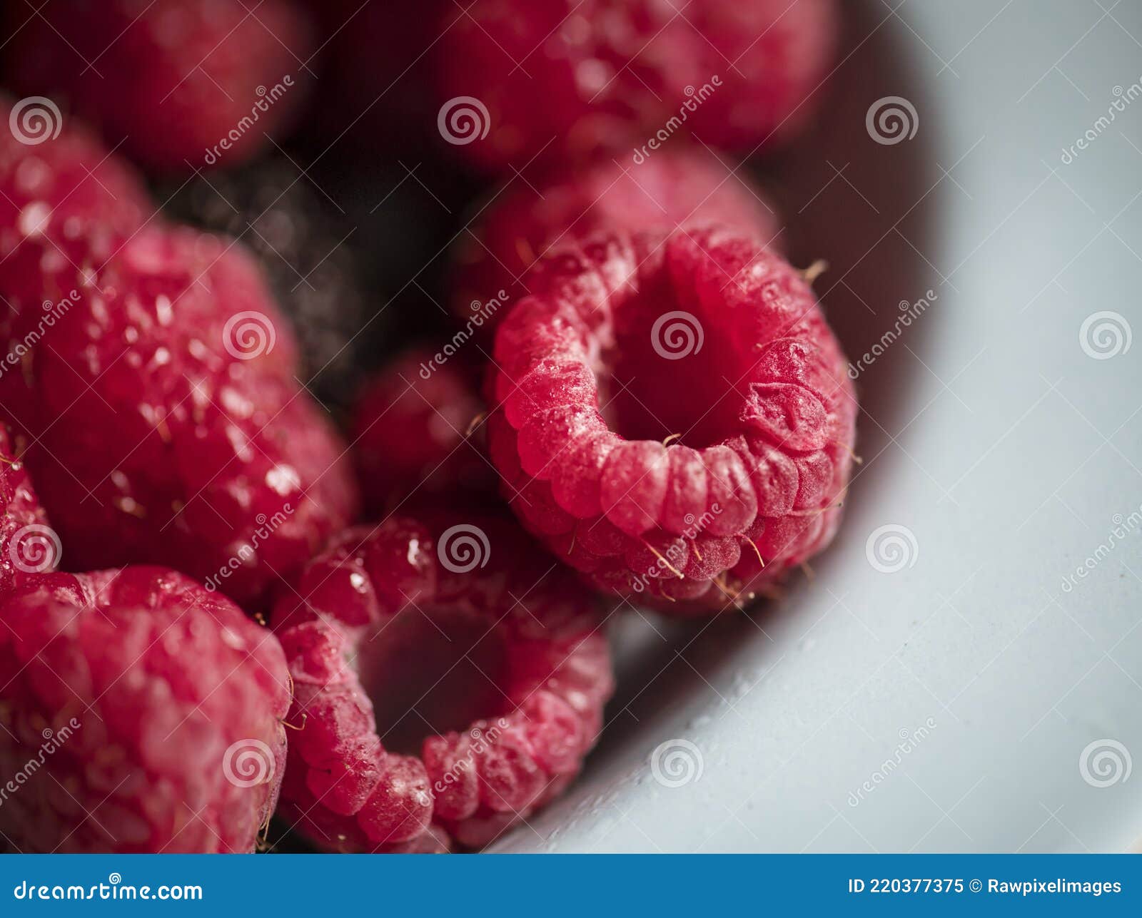 Closeup of Fresh Big Raspberries Stock Image - Image of macro, taste ...