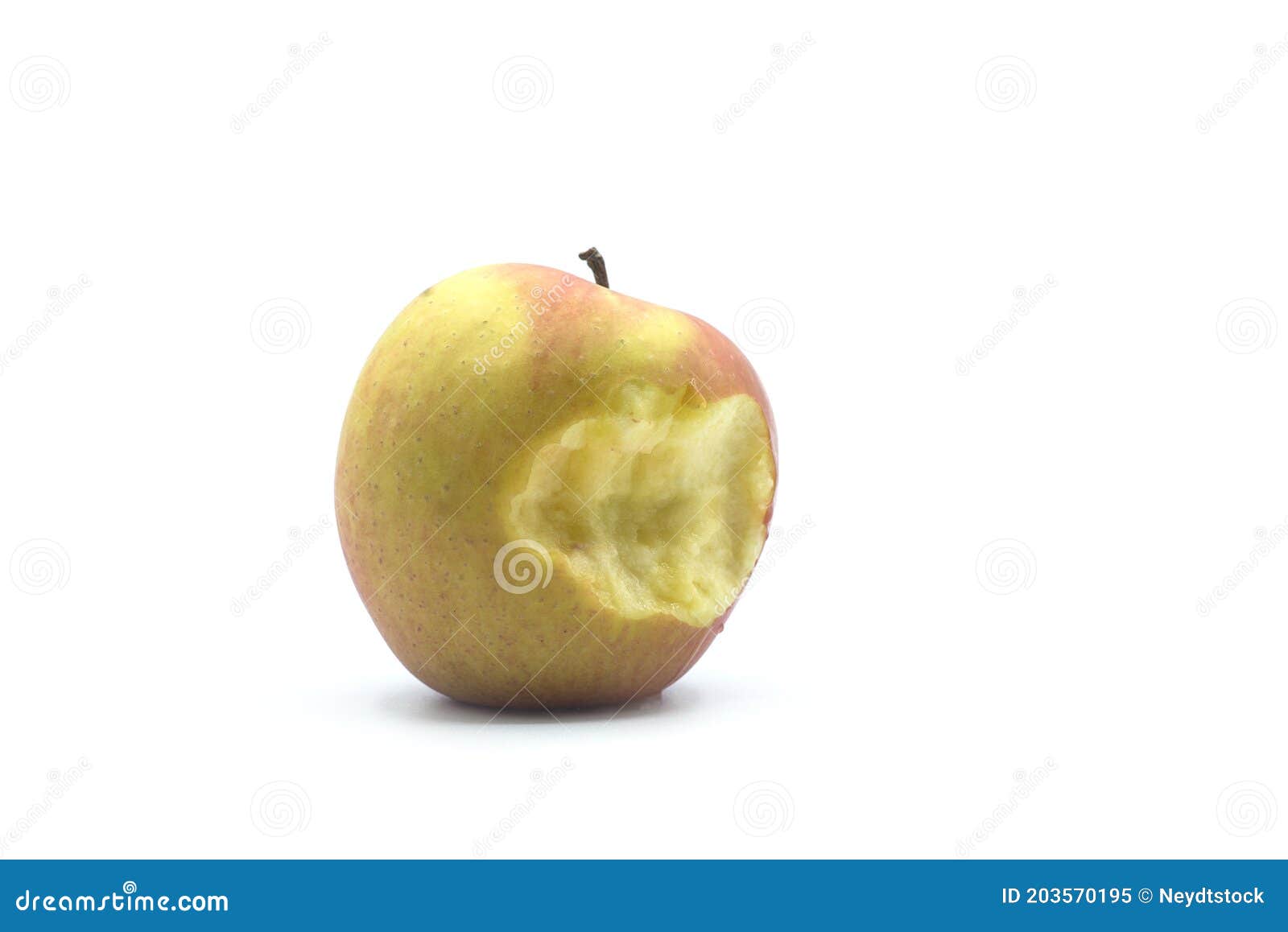 Fresh Crunched Apple on White Background Stock Image - Image of healthy ...