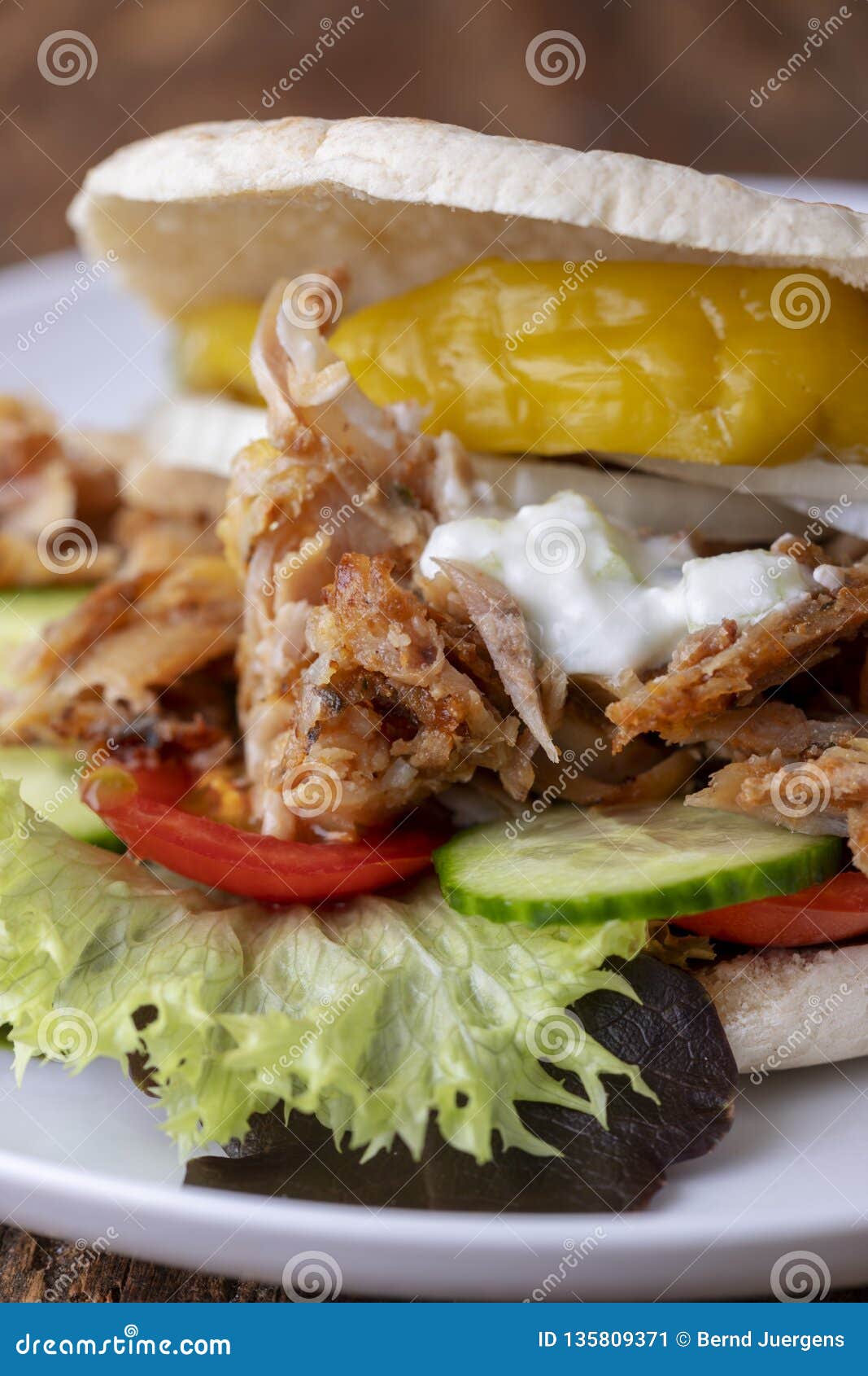 Closeup of a fresh doner stock image. Image of doner - 135809371