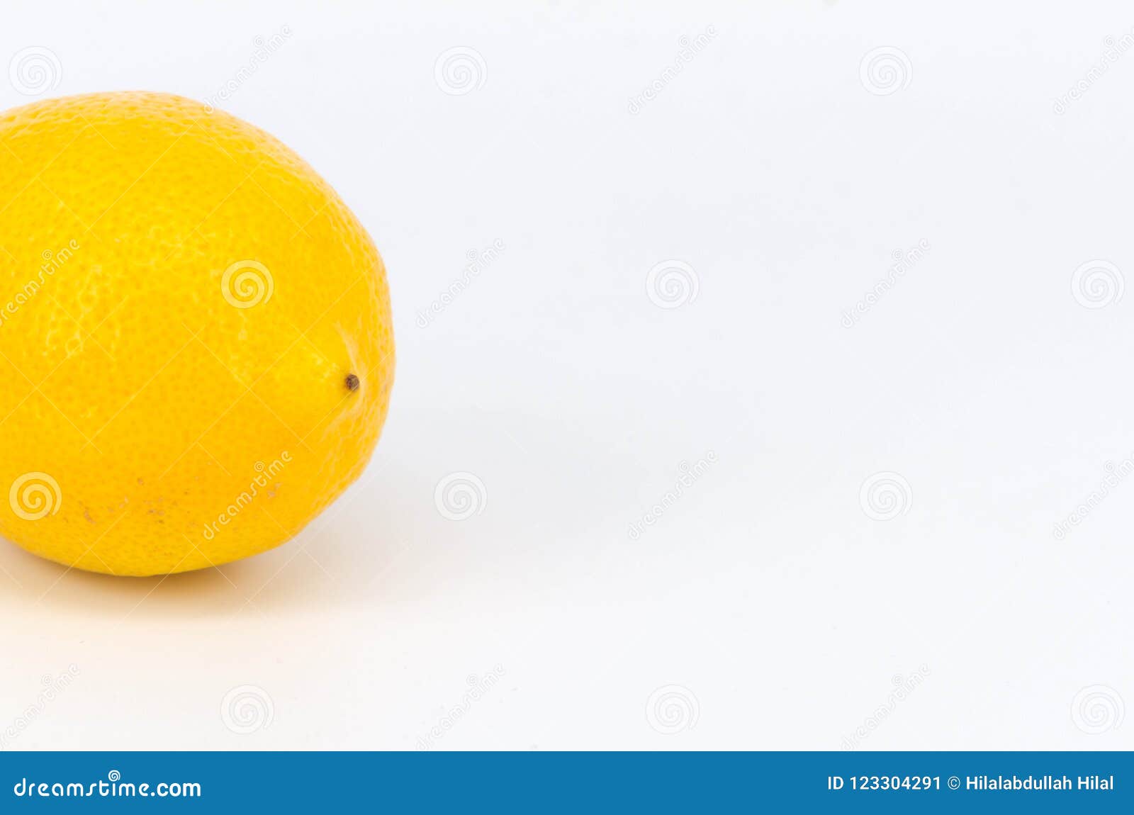 Fresh Lemon on White Background. Stock Image - Image of object, diet ...