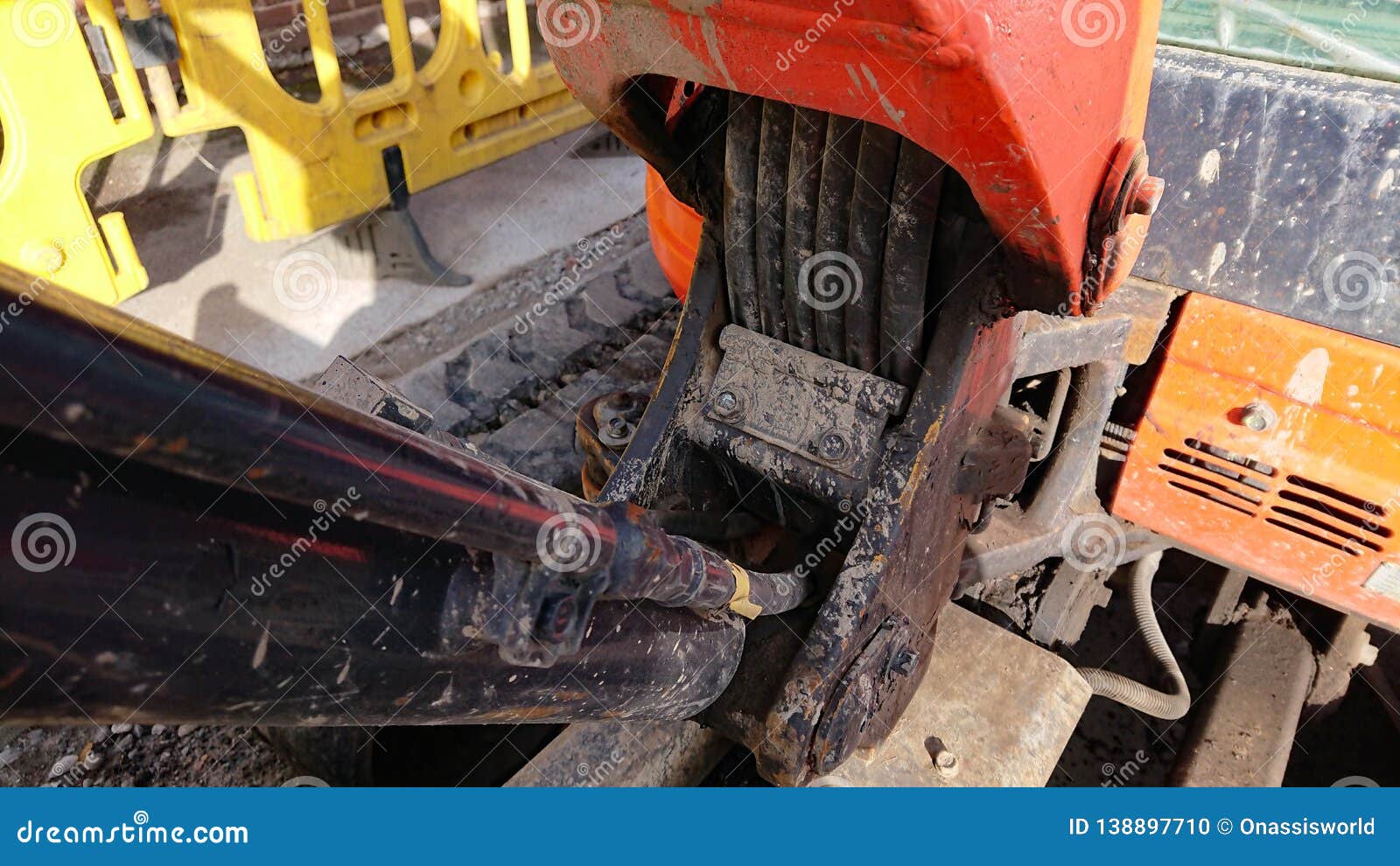 Small Mini Hydraulic Excavator Digger Stock Photo - Image of excavator ...