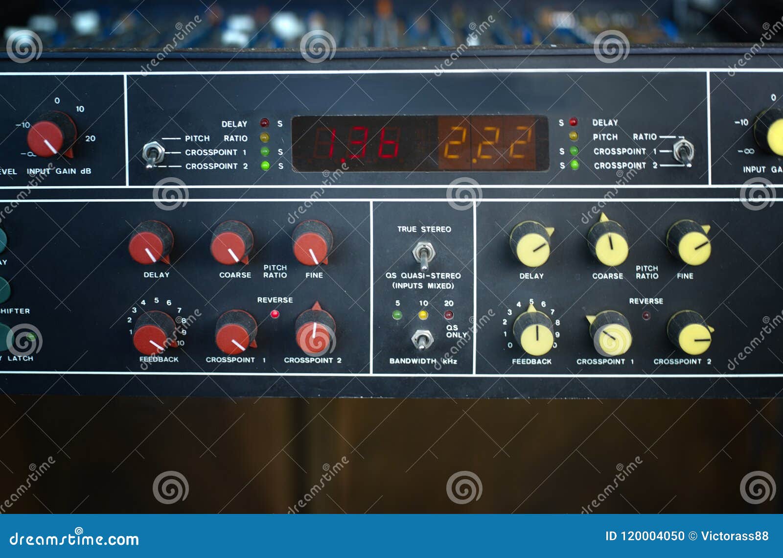 Vintage effect processor stock photo. Image of equipment - 120004050