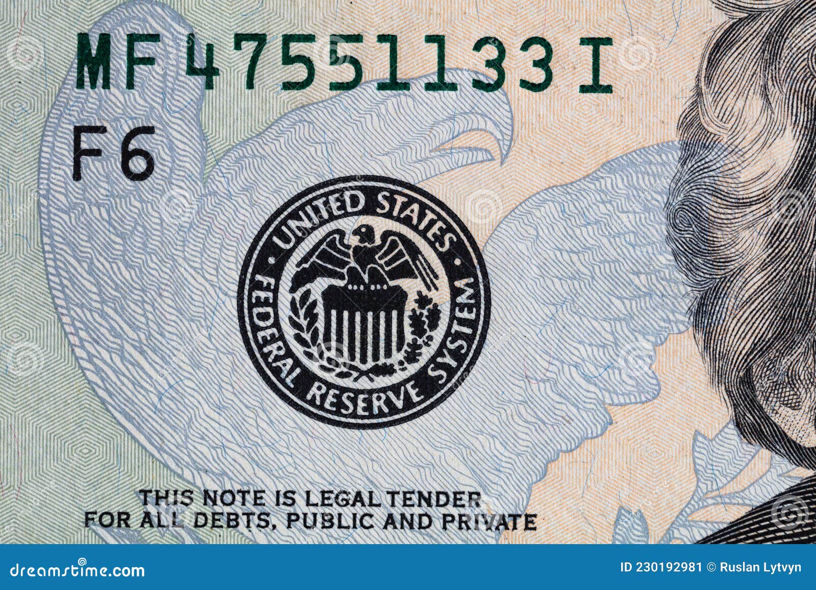 Closeup of Front Side of 20 Dollar Stock Image - Image of financial ...