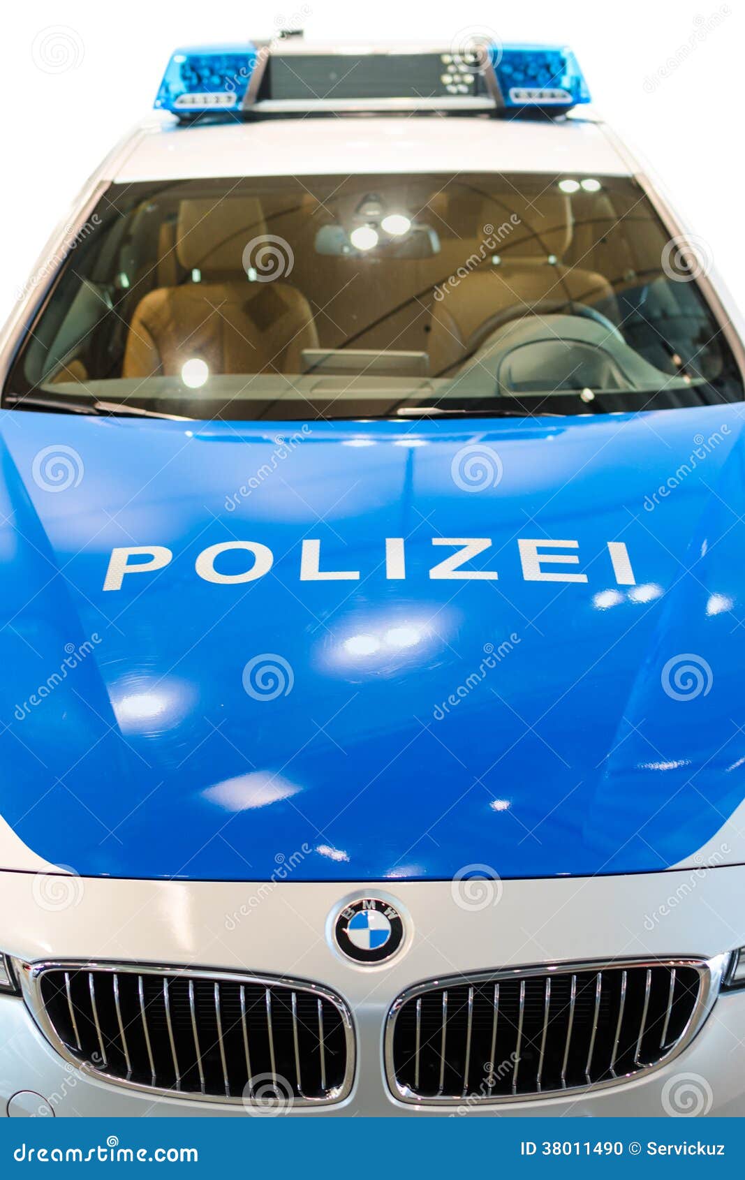 Closeup Front View of New Modern German Police Car Editorial Image ...
