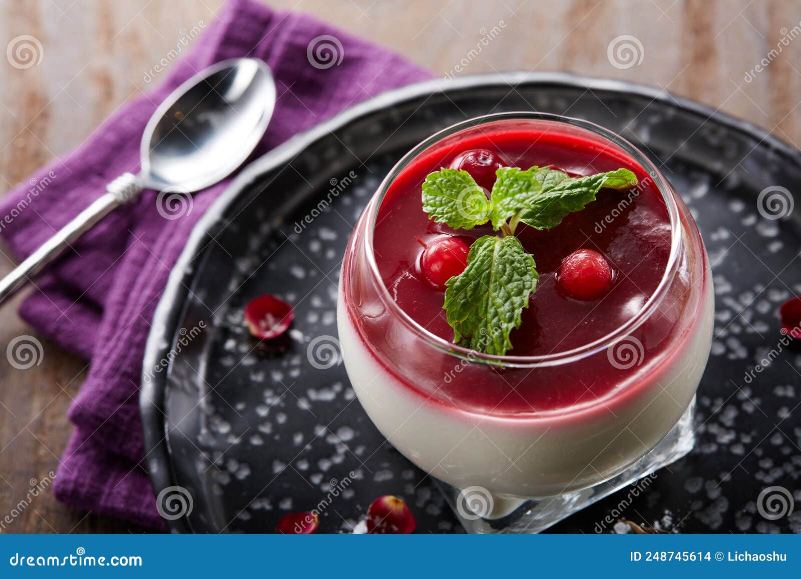 Fruit Pudding(clafoutis) With Berry Stock Photography | CartoonDealer ...