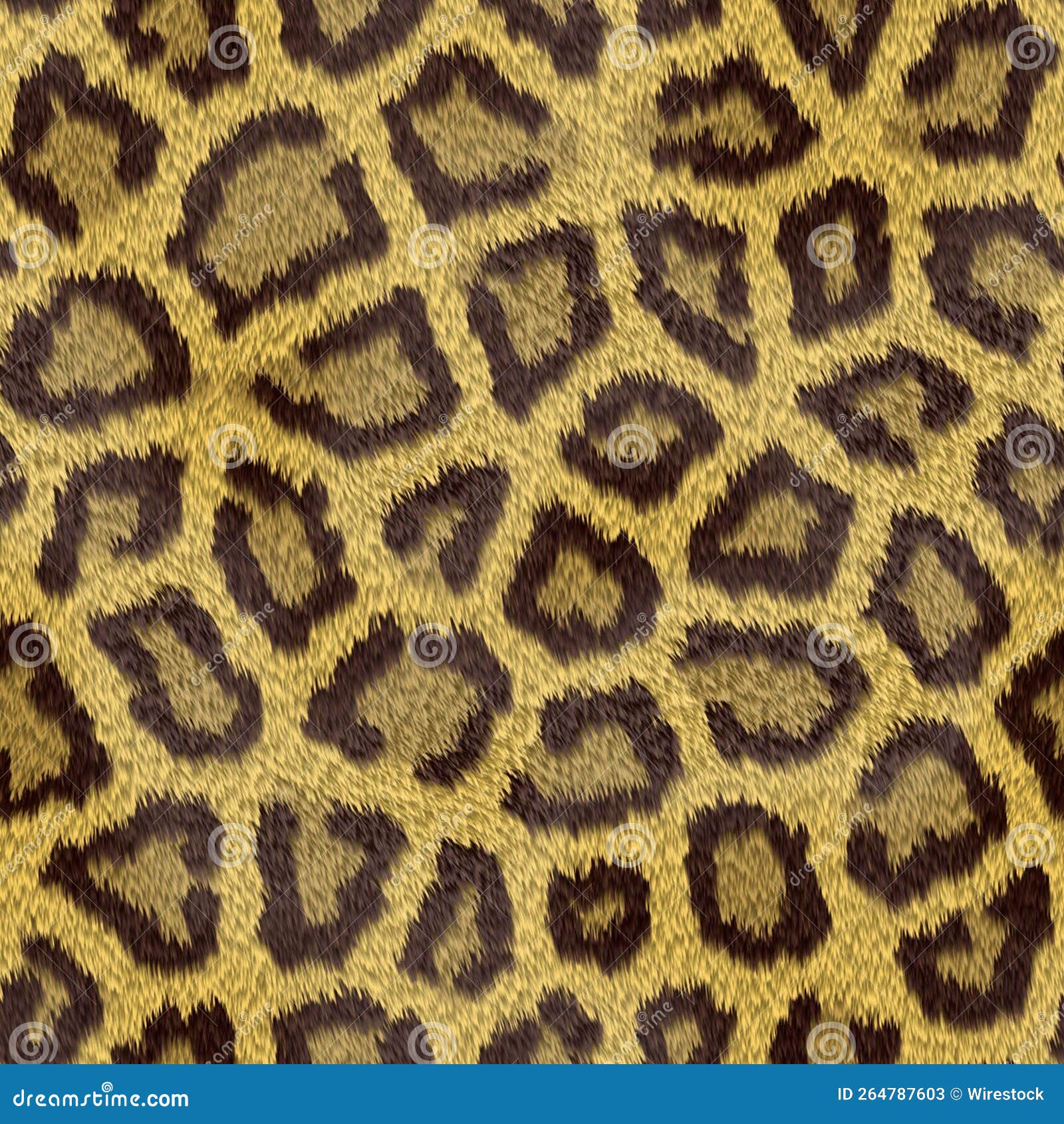 Closeup of the Fur Patterns of a Jaguar, Hairy Texture Illustration ...