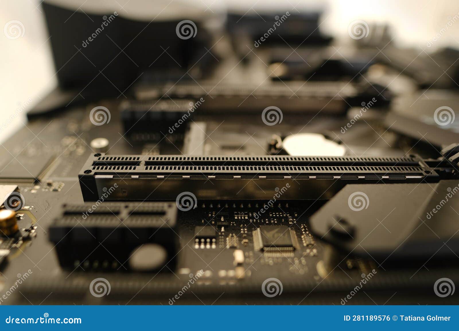 Closeup Gaming Motherboard with Chipset, Gaming PCs, 12th Generation ...