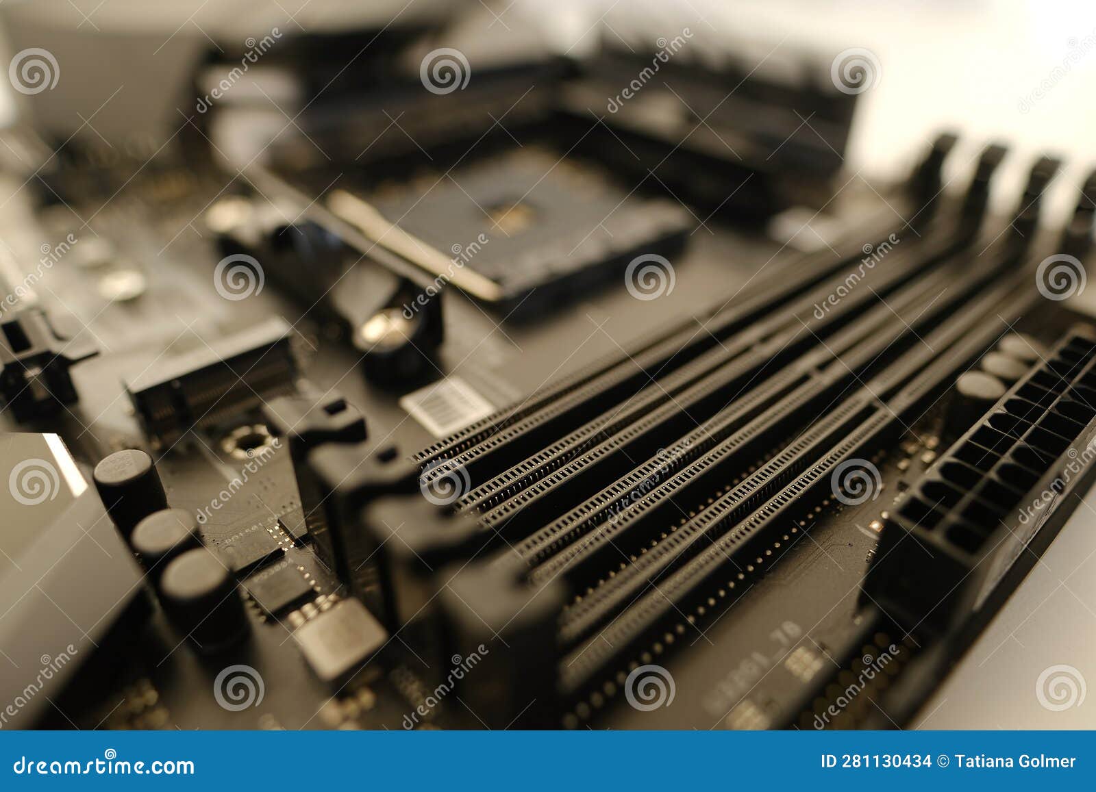 Closeup Gaming Motherboard with Chipset, Gaming PCs, 12th Generation ...