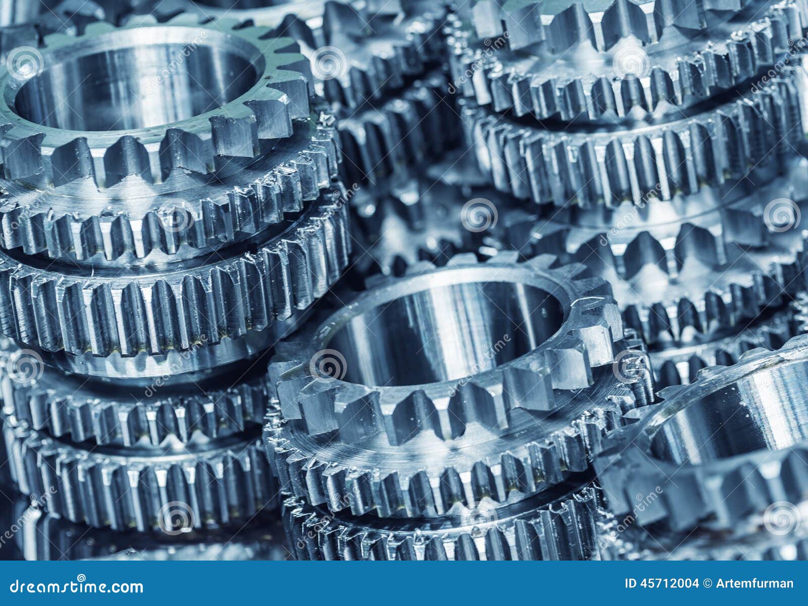 Closeup gears stock photo. Image of gear, copy, engineering - 45712004
