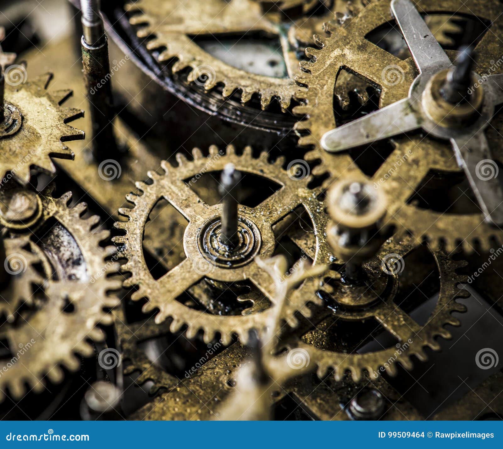 Closeup of Gears and Cogs Clockwork Stock Photo - Image of macro ...