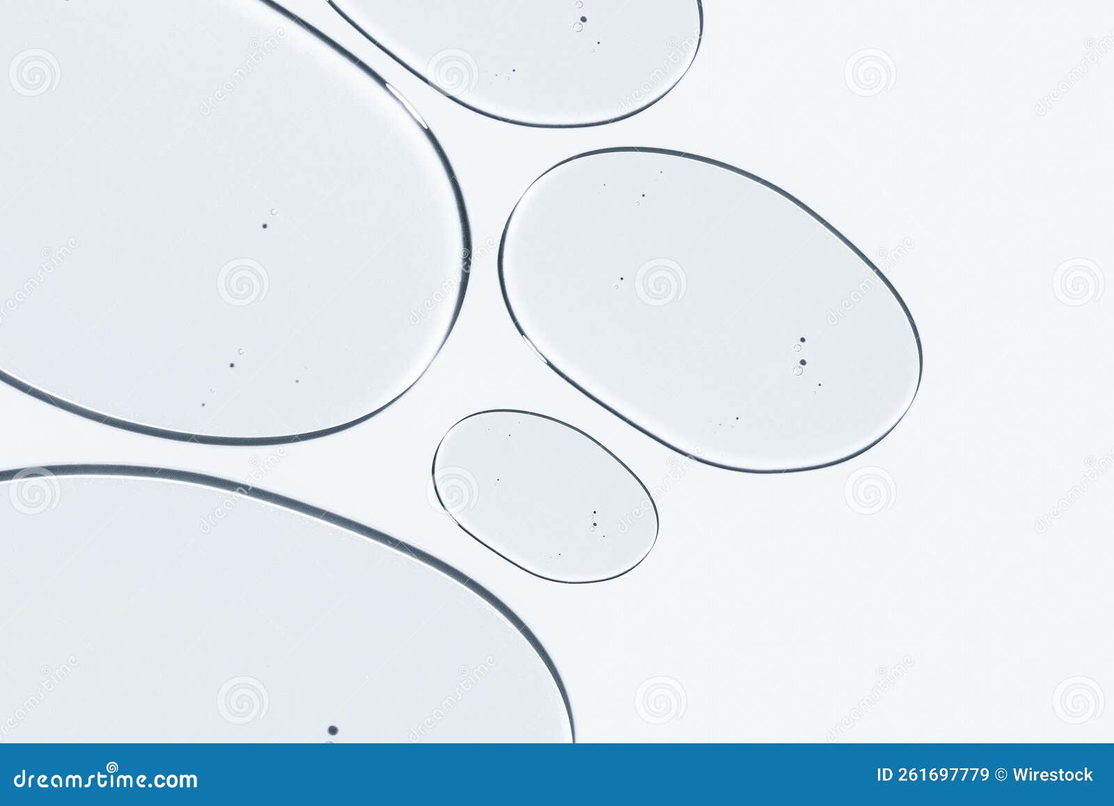 Closeup of Gel Texture with Laboratory Instruments Stock Image - Image ...