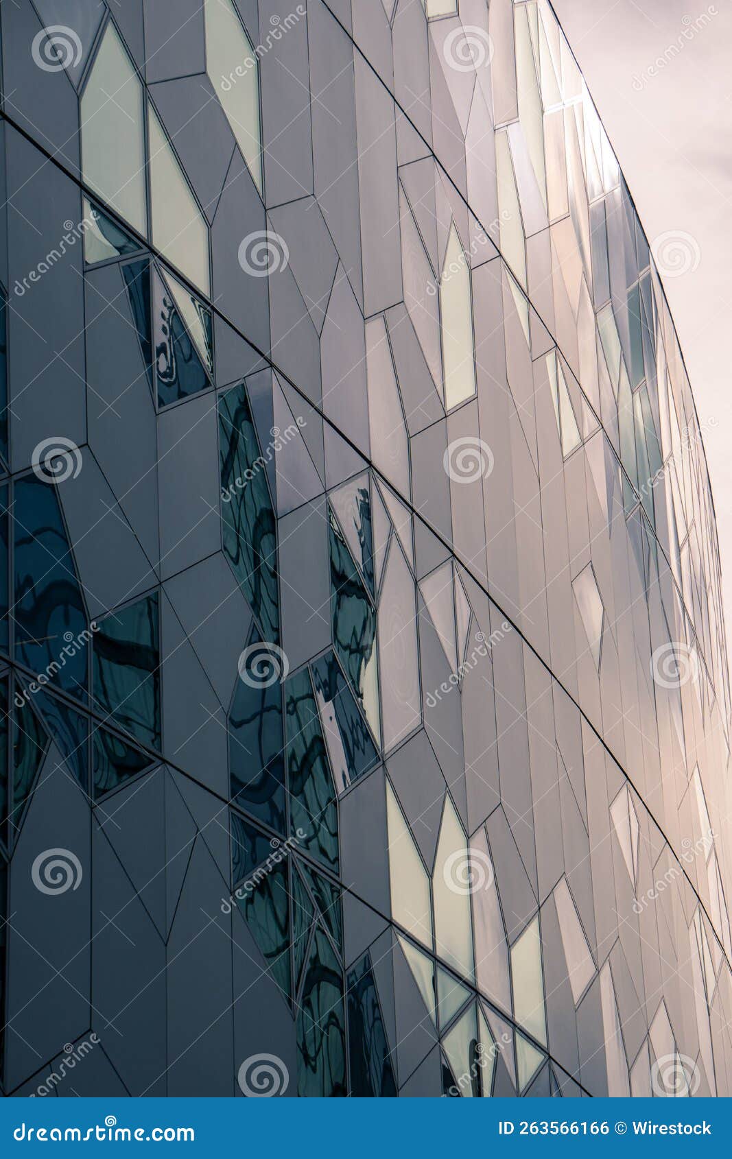 Closeup of Glass Building Facade Stock Photo - Image of travel ...