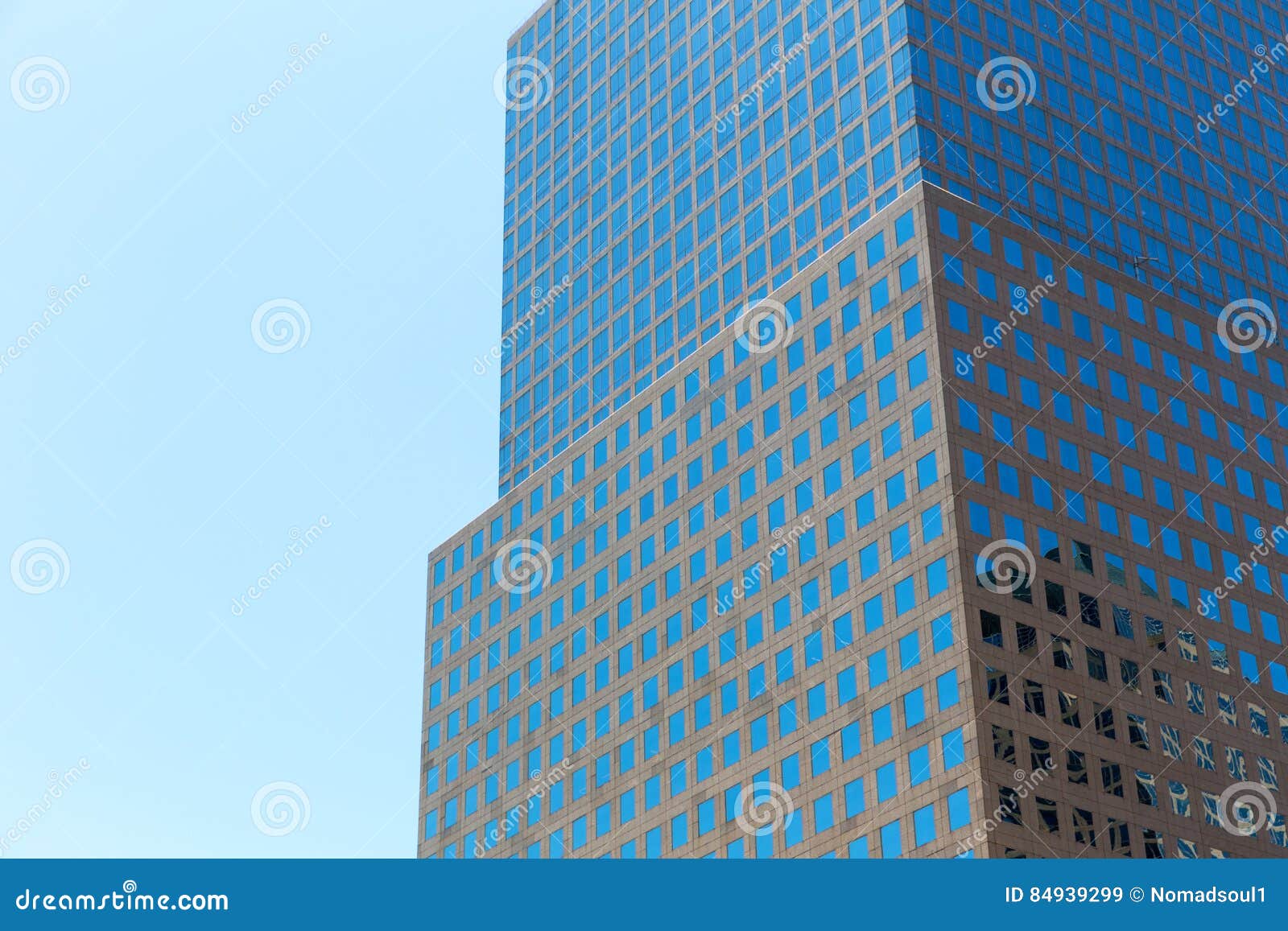 Closeup of Glass and Concret Building. Stock Image - Image of finance ...