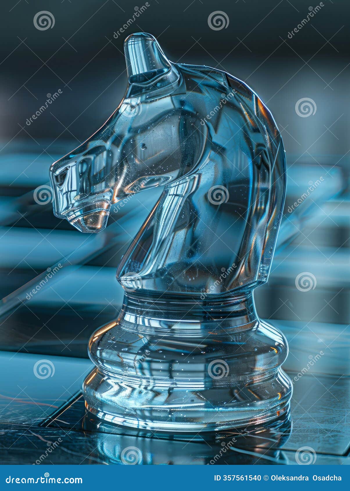 Glass Knight Chess Pieces Stock Image | CartoonDealer.com #230053