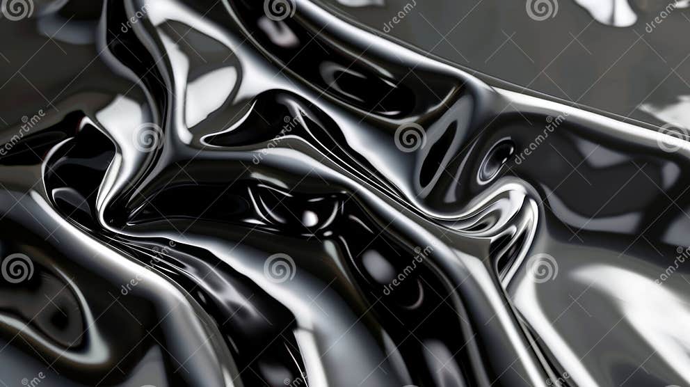 A Closeup of Glossy Black Plastic with a Sleek and Reflective Surface ...