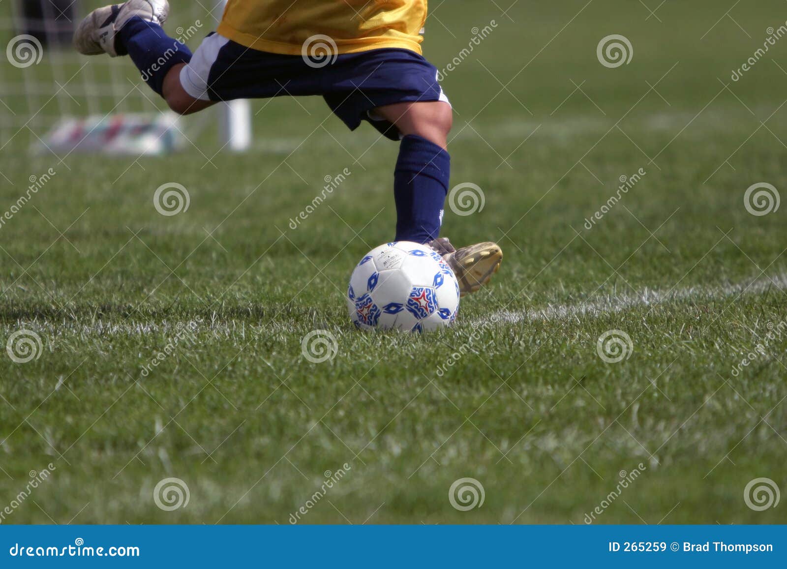 Closeup Goalie Kick stock image. Image of outdoor, goals - 265259