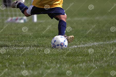 Closeup Goalie Kick stock image. Image of outdoor, goals - 265259