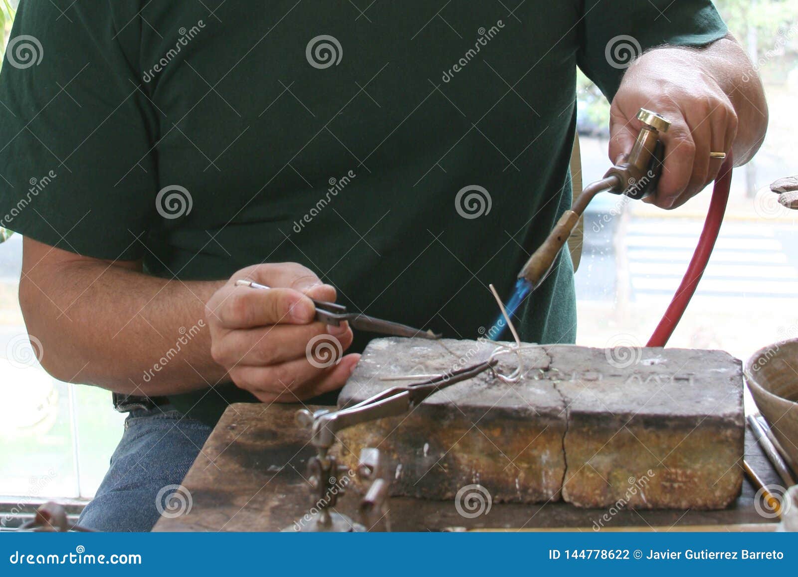 Closeup of Goldsmith Working Stock Photo - Image of jewellery, craft ...