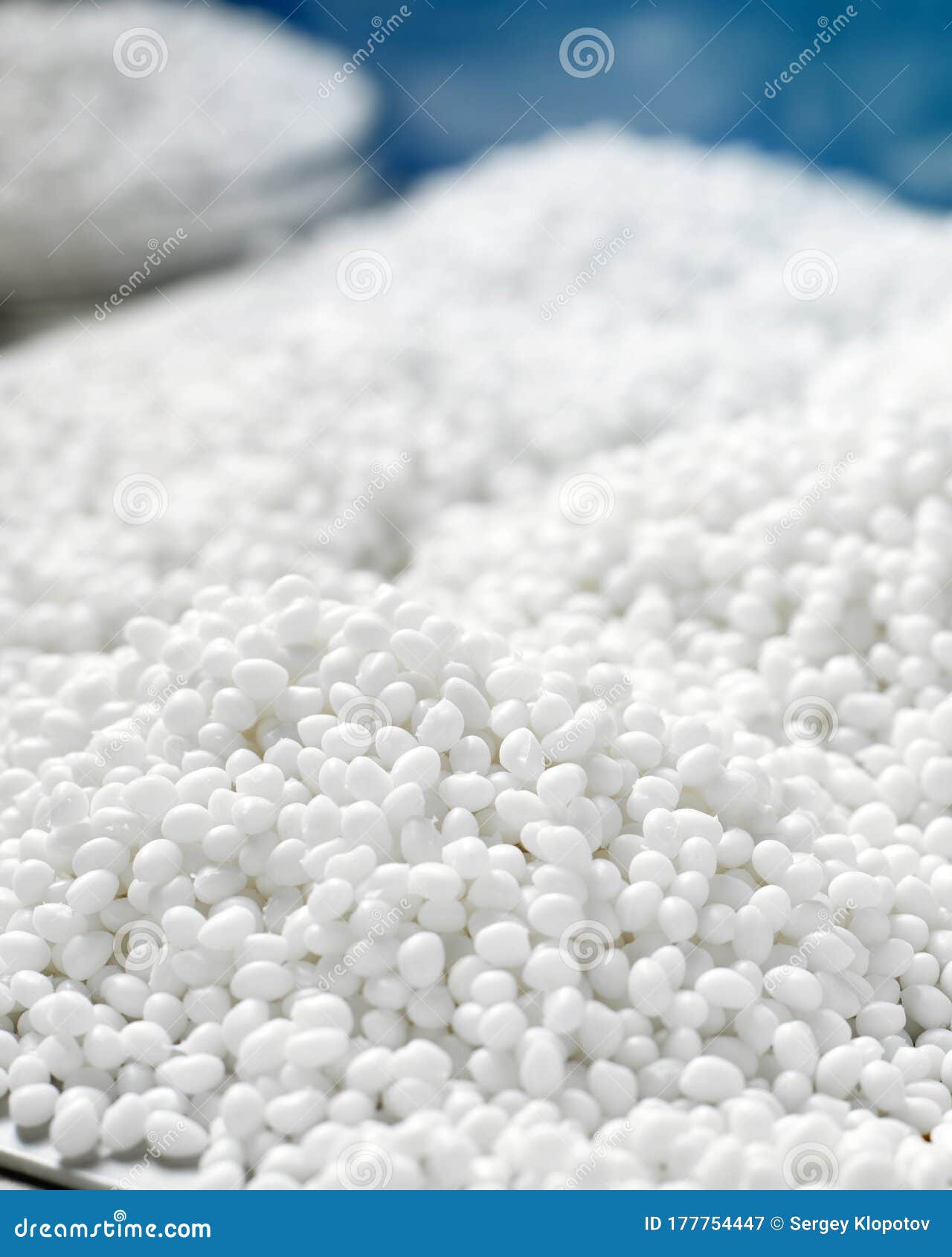 Closeup of a Granule of White Plastic Polymer Stock Image - Image of ...