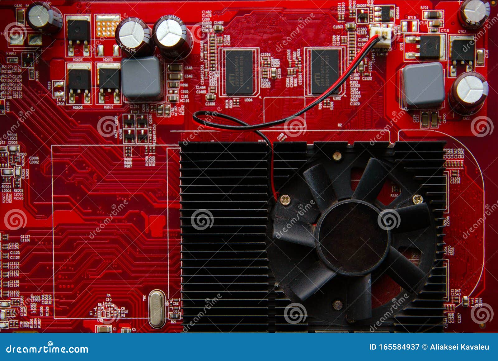 Closeup Graphics Cards Interface, Video Card, VGA Card, Video Display ...