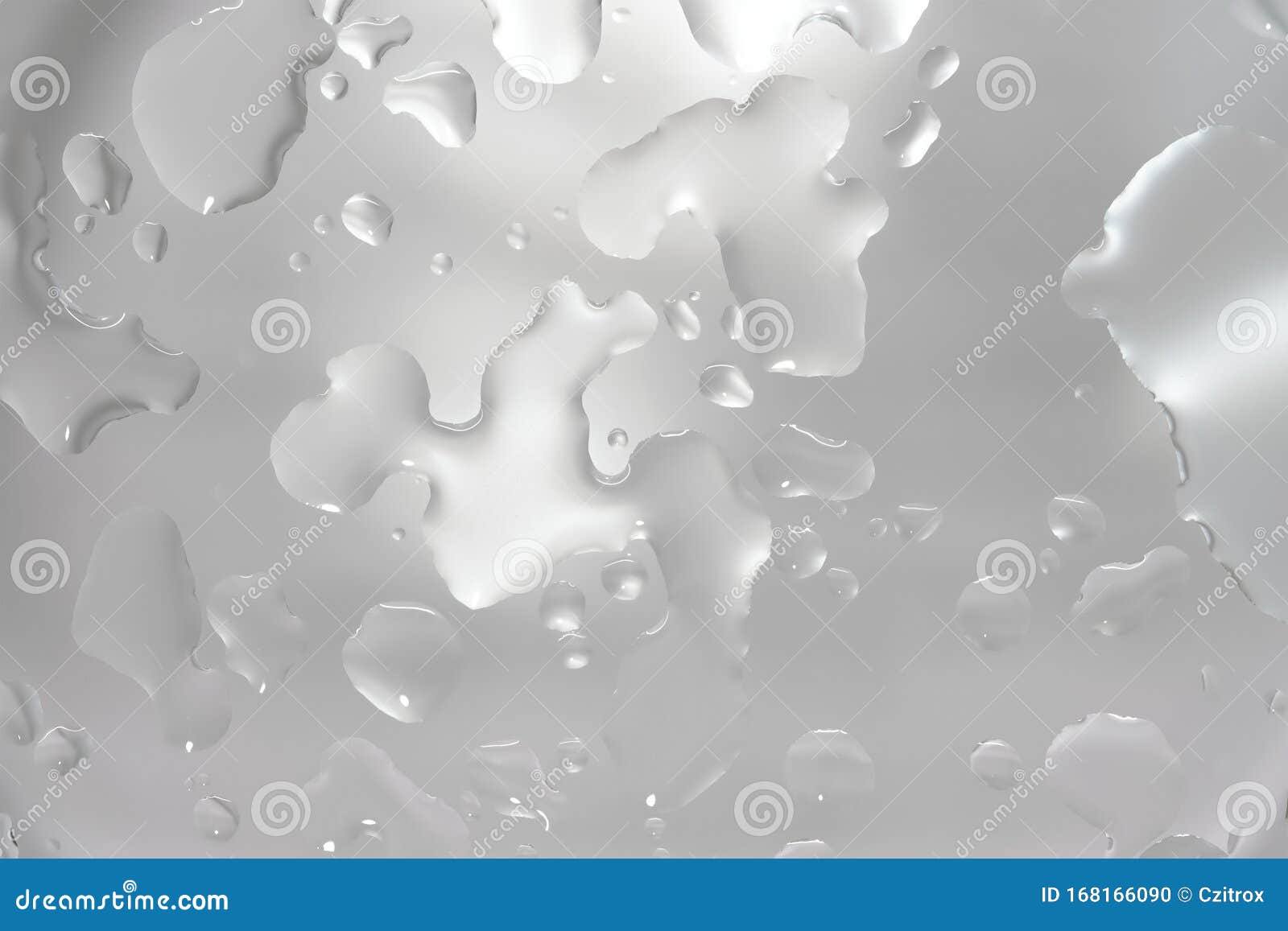 Closeup Gray Scale Water Droplets on Glass Stock Photo - Image of ...