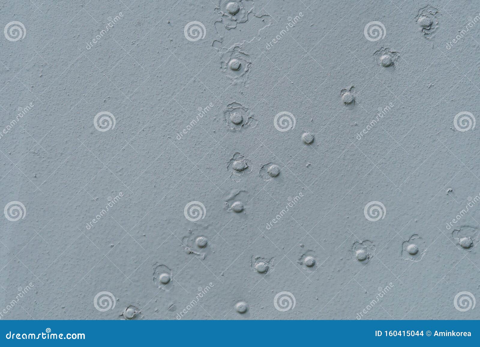 Closeup of Metal with Rows of Rivets Stock Photo - Image of line ...