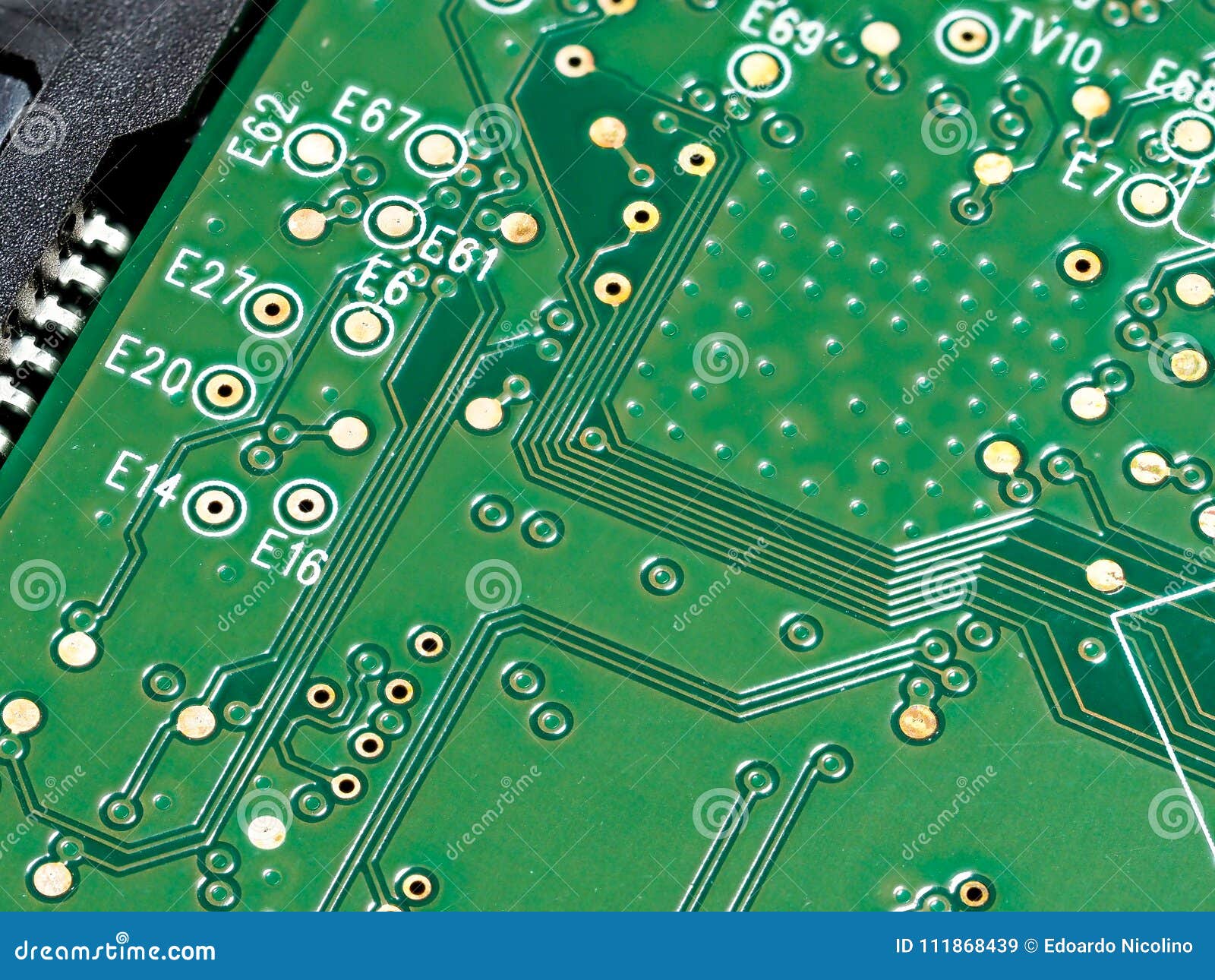 Computer Green Electronic Circuit Board Stock Image - Image of circuit ...
