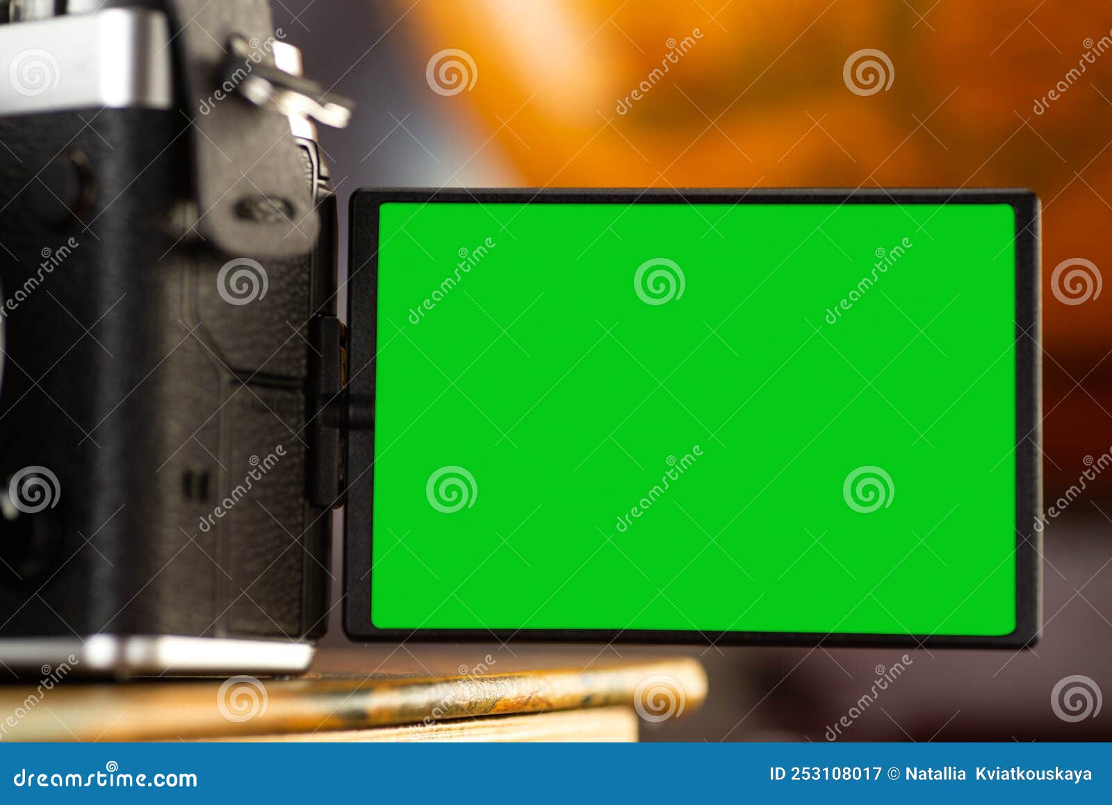 Closeup Green Screen Dslr Camera. Green Screen Camera Stock Image ...