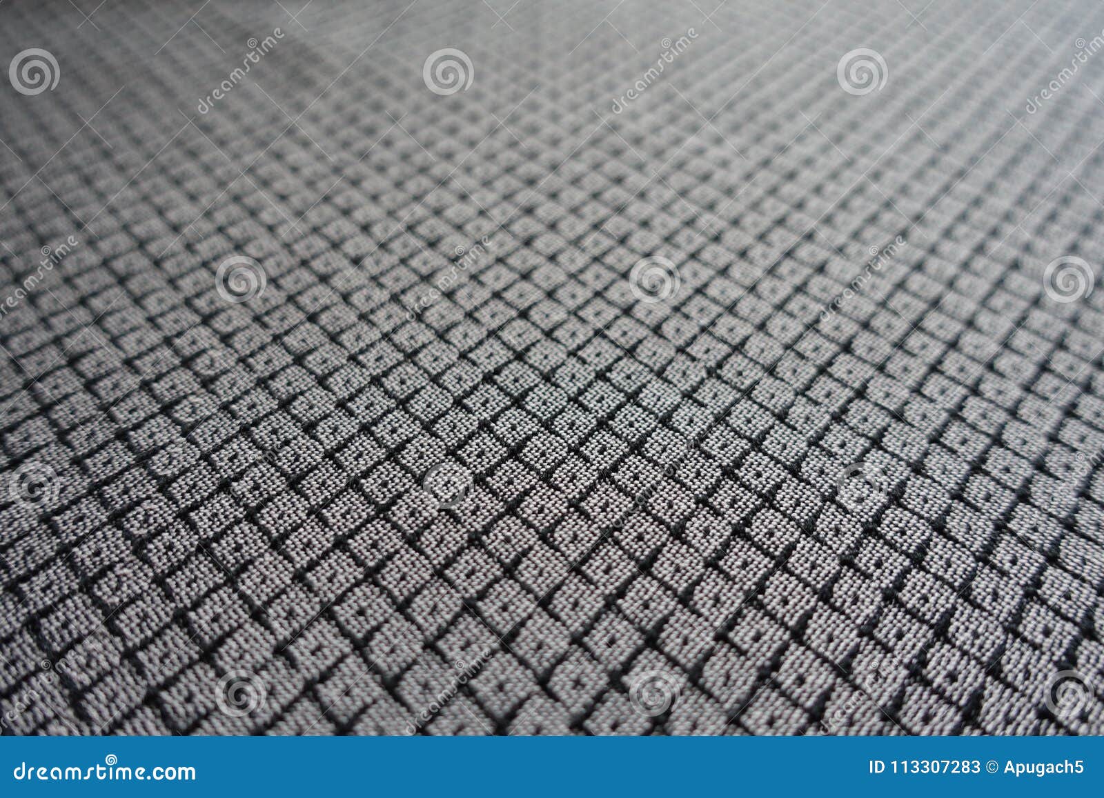 Closeup of Grey Fabric with Diamonds Pattern Stock Image - Image of ...