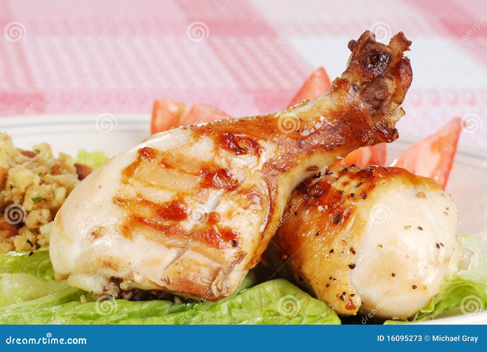 Closeup Grilled Chicken Drumsticks Stock Image - Image of barbecue ...