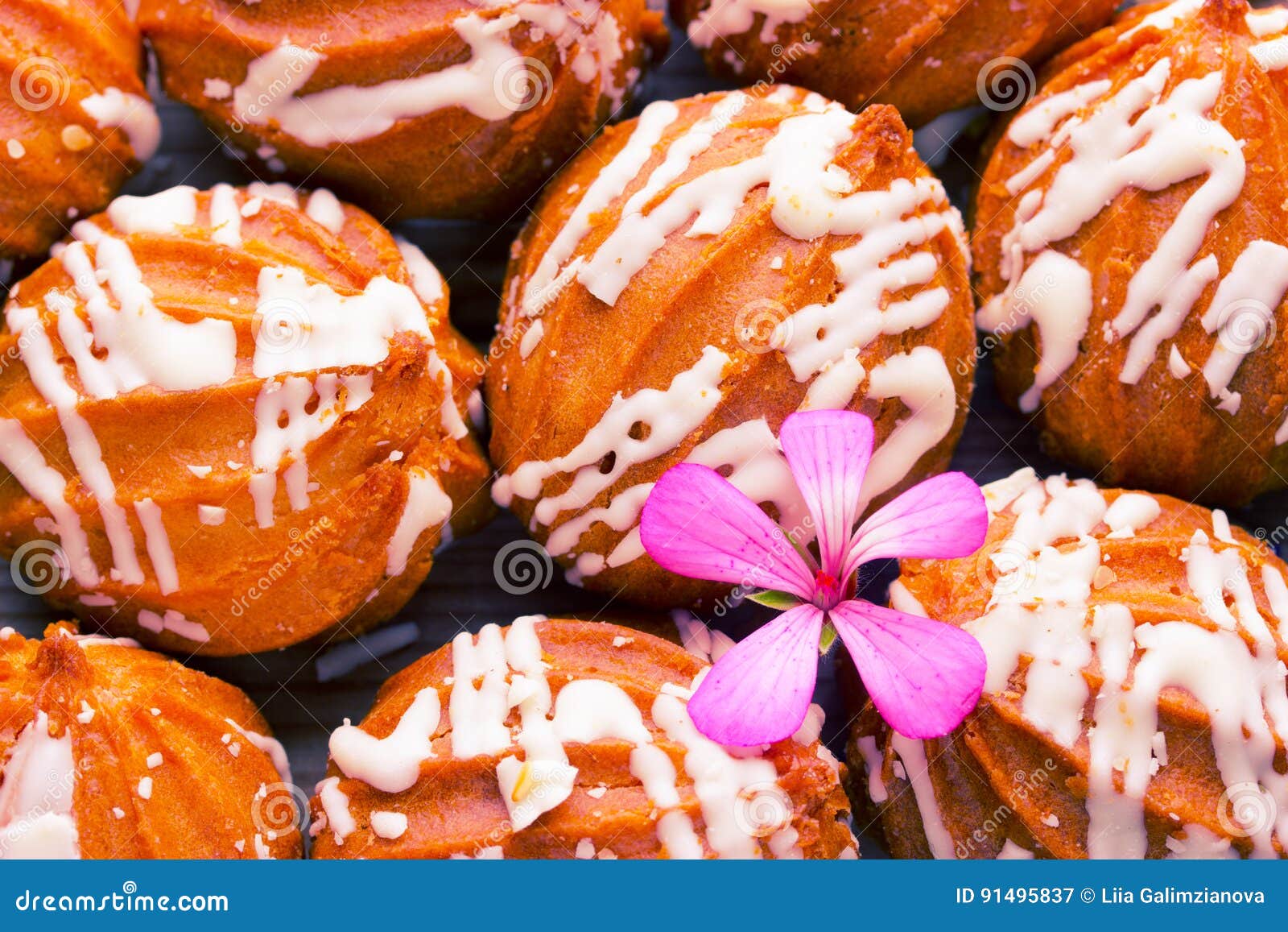 Closeup of a Group of Assorted Cookies. Stock Image - Image of black ...