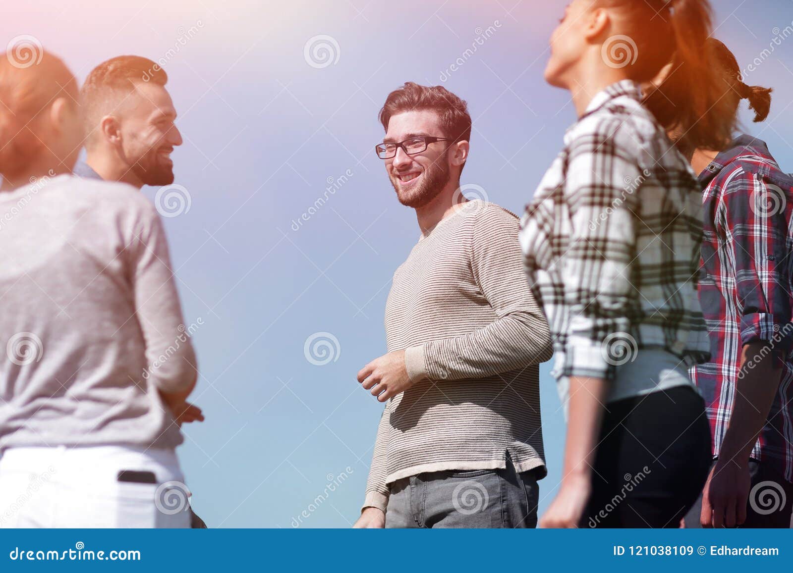 Group of Students Discussing Their Problems. Stock Image - Image of ...